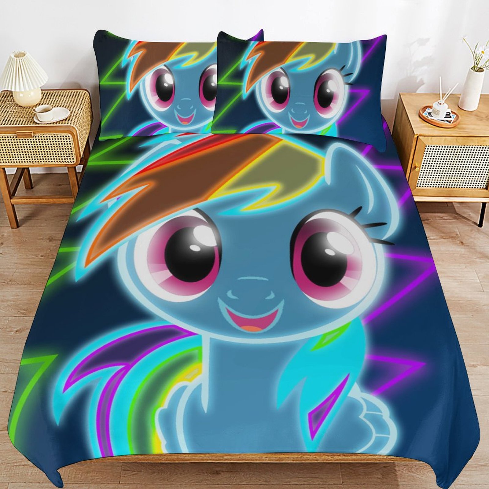 My Lit-tle Pony Bed Duvet Cover Cartoon Bedding Sets 3D Lightweight 3 ...