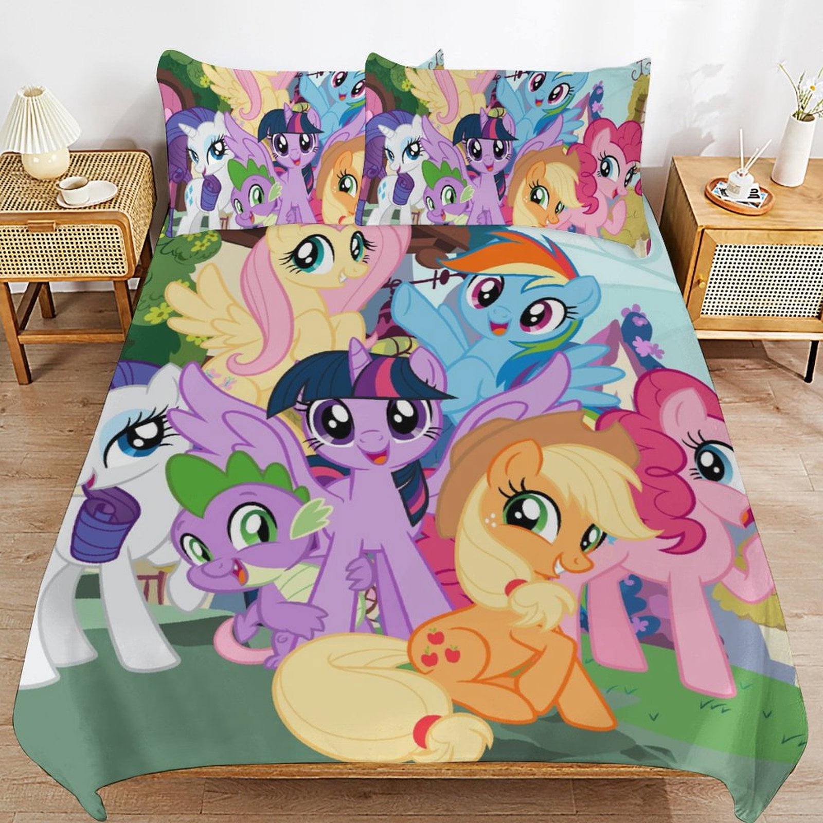 My Lit-tle Pony Bed Duvet Cover Cartoon Bedding Sets 3D Lightweight 3 ...