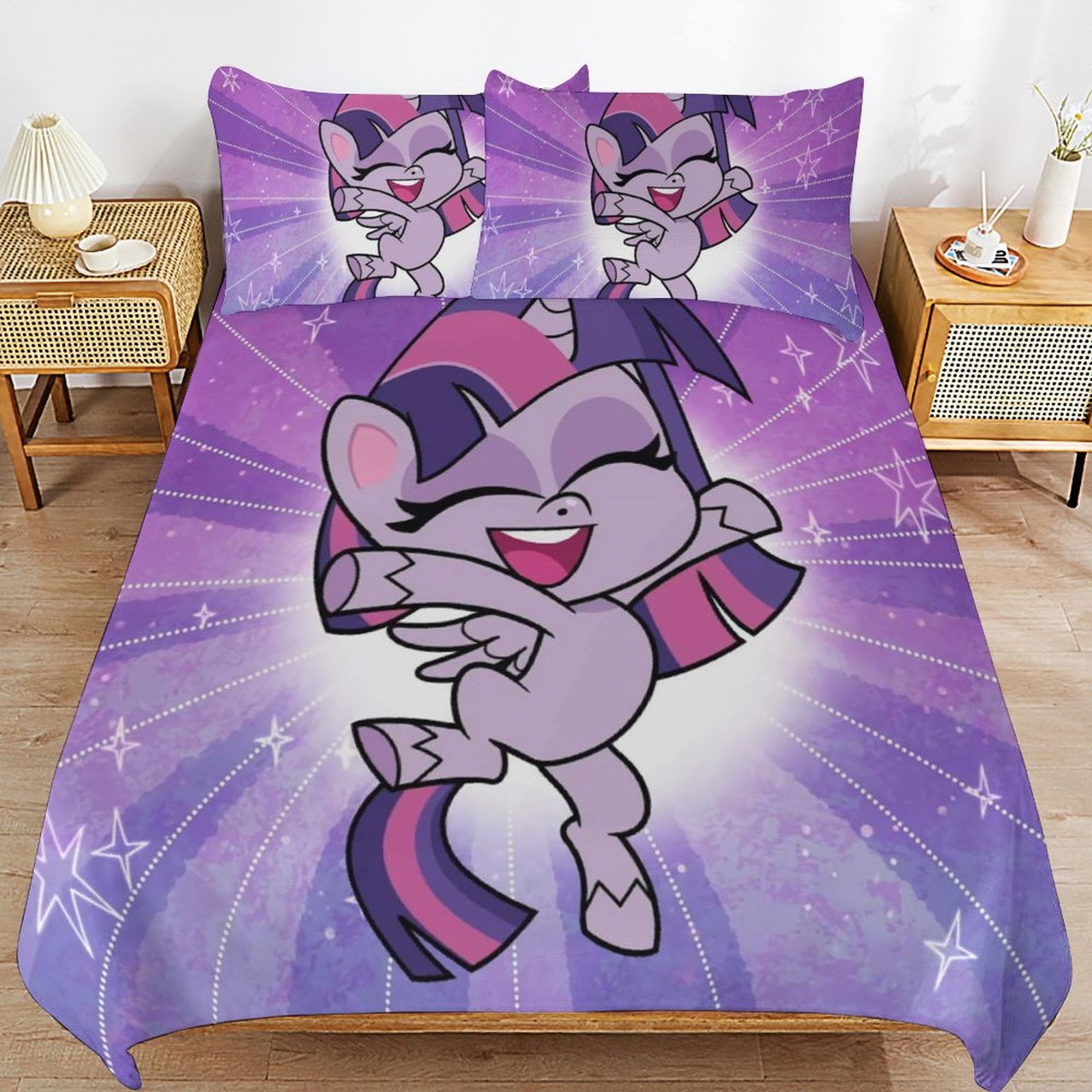 My Lit-tle Pony Bed Duvet Cover Cartoon Bedding Sets 3D Lightweight 3 ...