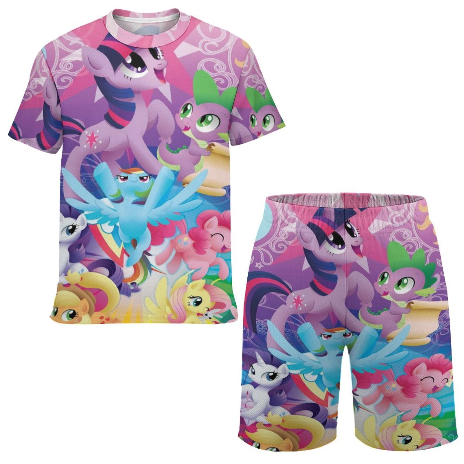 My Lit-tle Pony Boys Short Sleeve T-Shirt And Shorts Outfit Set ...