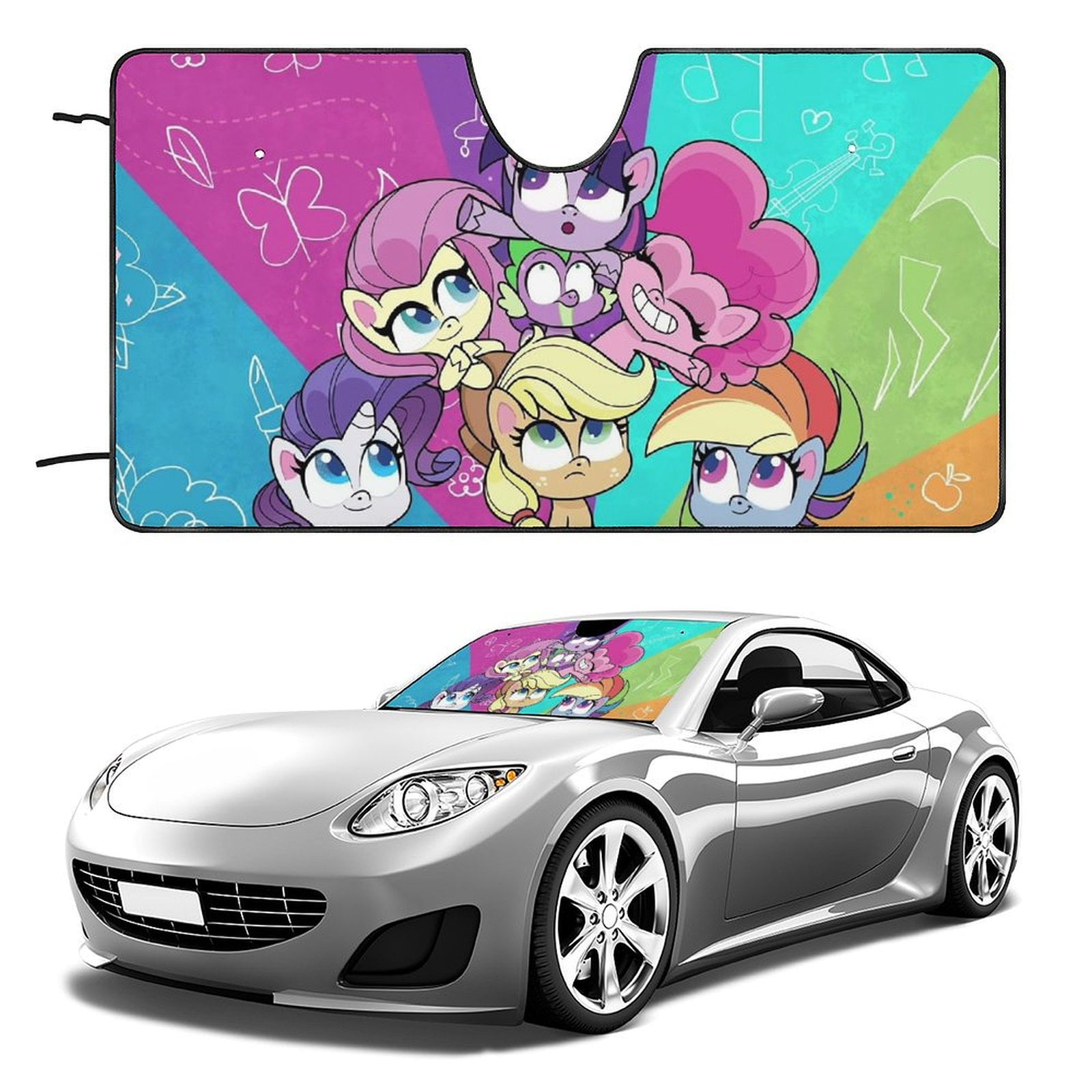 My Lit-tle Pony Car Window Sun Shade Visor, Car Sunshade Front ...