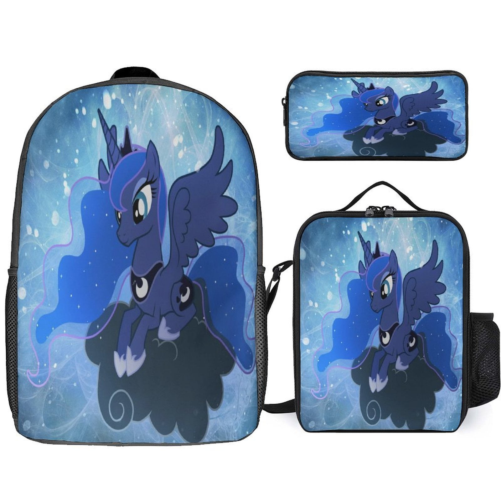 My Lit-tle Pony Backpack Set 3PCS Backpacks with Lunch Bag Pencil Case ...