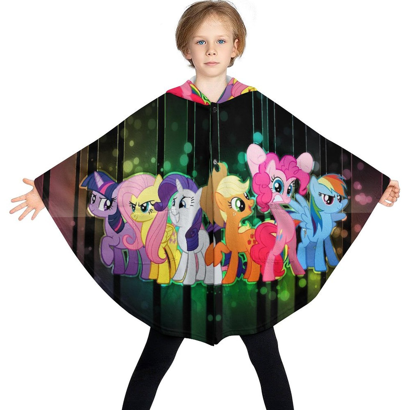 My Lit-tle Pony Kids Flannel Wearable Blanket, Warm Shawl Blanket Comfy ...