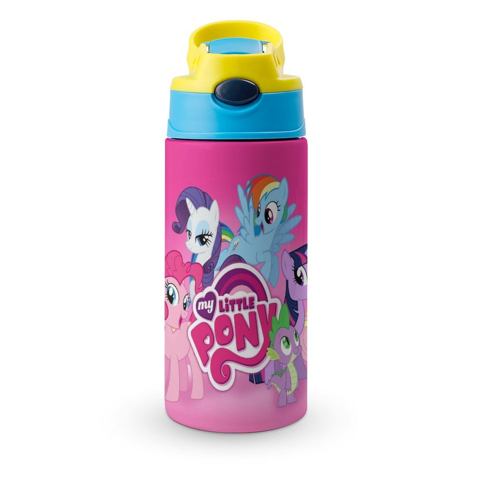 My Lit-tle Pony Kids Water Bottle with Straw Lid 12oz Stainless Steel ...