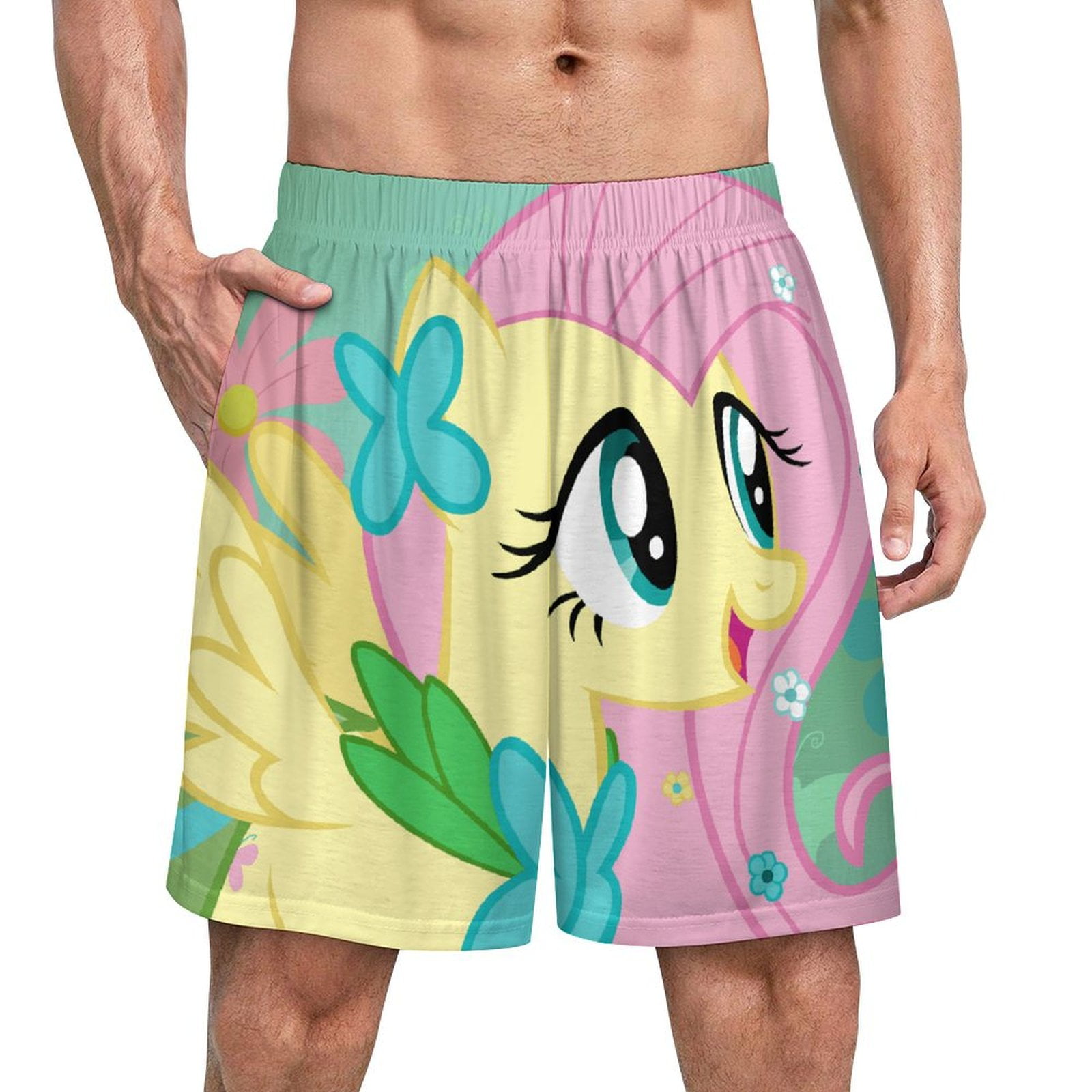 My Lit-tle Pony Men's Pajama Shorts Soft Sleepwear Bottoms Elastic ...
