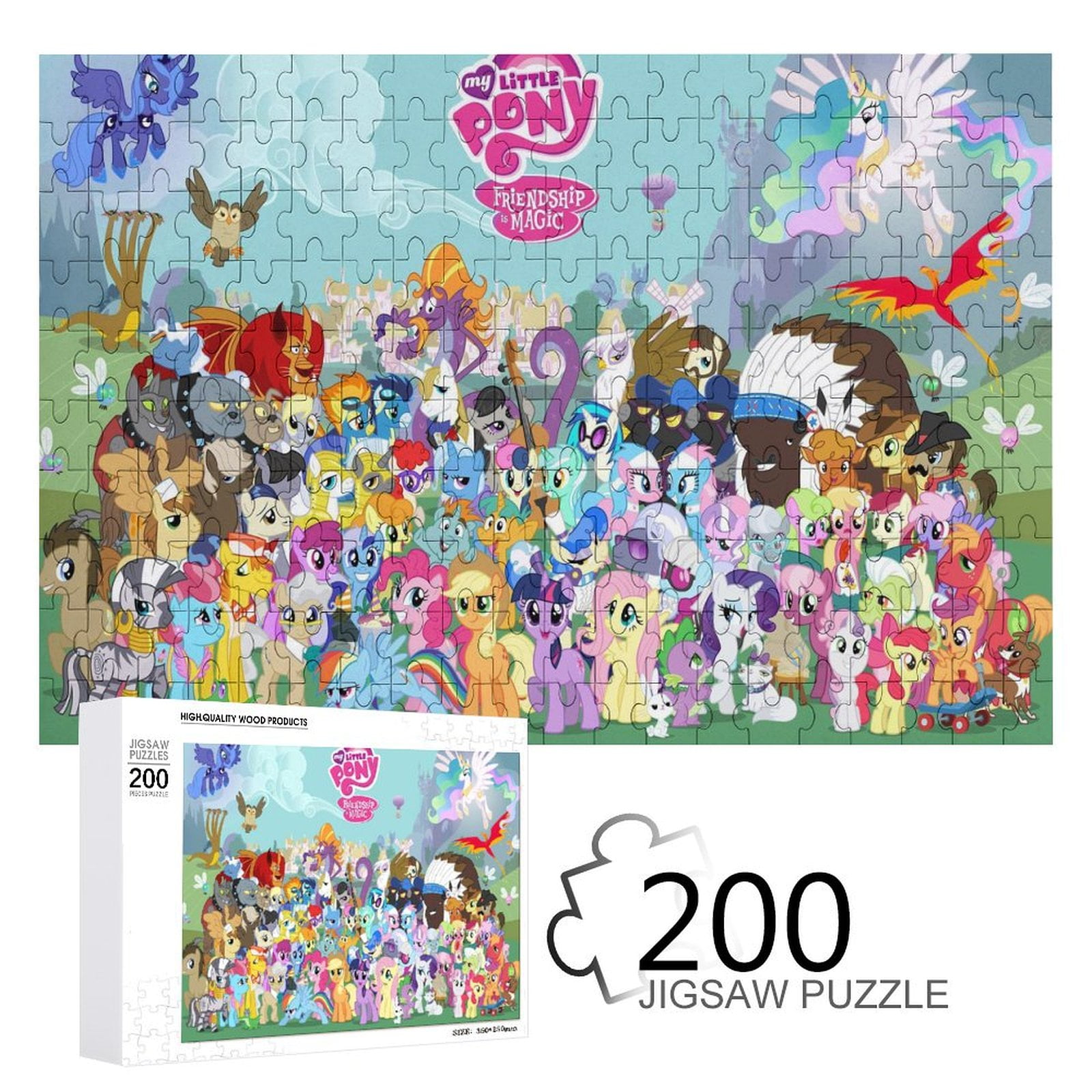 My Lit-tle Pony Puzzle - 200 Piece Jigsaw Puzzle For Adults Kids Boys ...