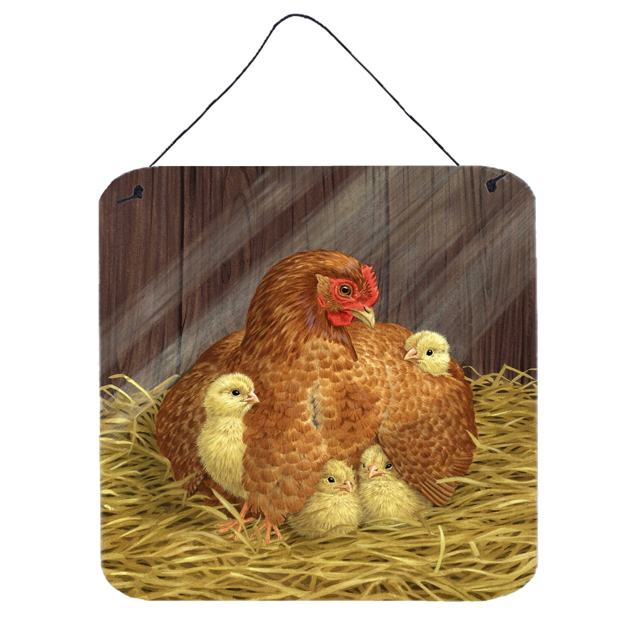 My Little Chickadees Hen with Chicks Wall or Door Hanging Prints ...