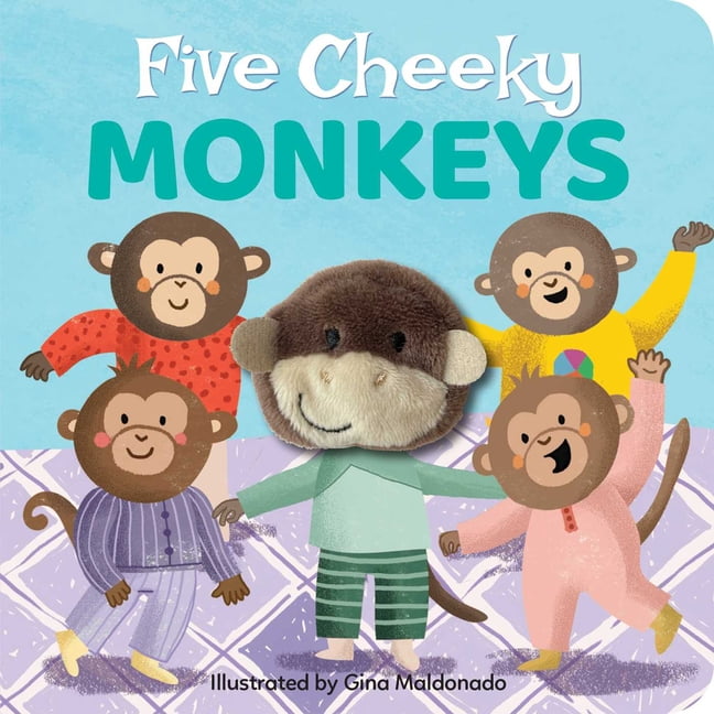 My Little Finger Puppet Books: Five Cheeky Monkeys: Finger Puppet Book ...
