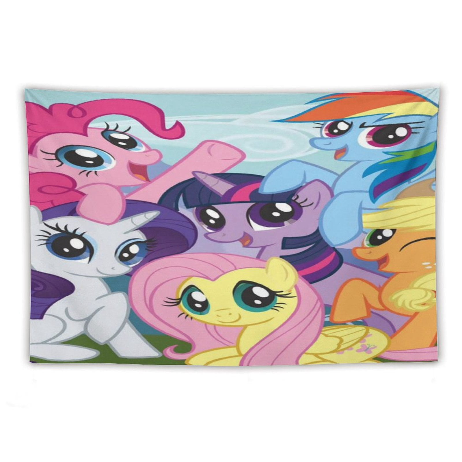 My Little Po_ny Anime Polyester Tapestry Wall Hanging for Room ...