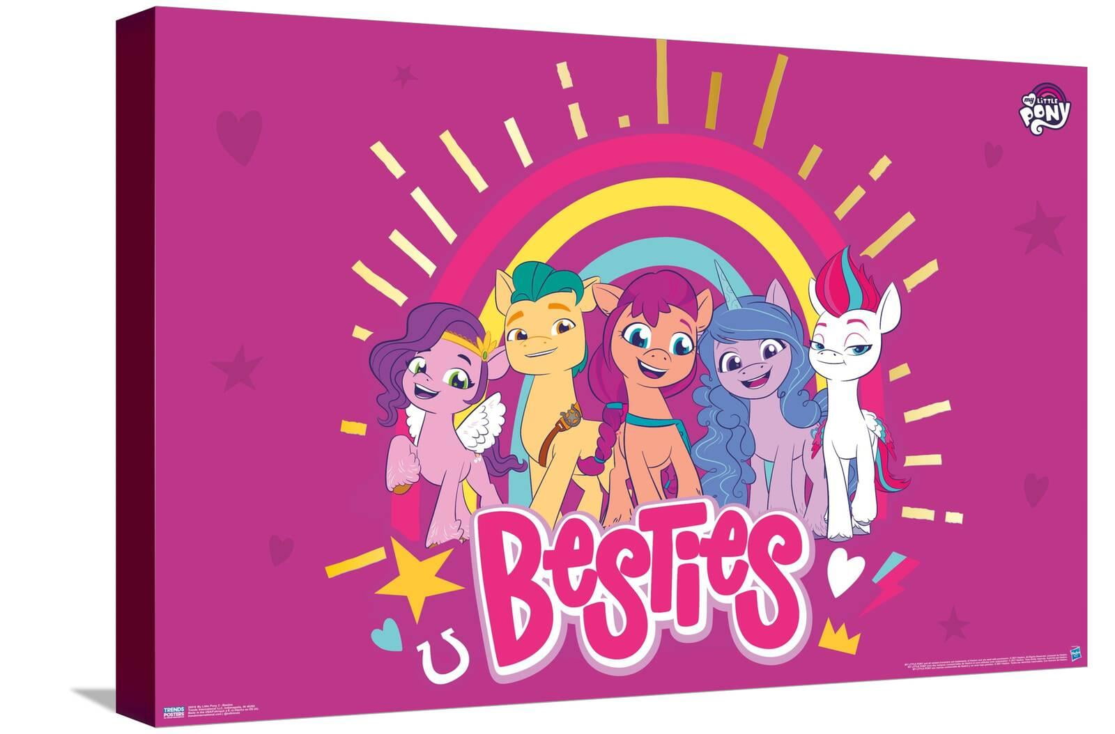 My Little Pony 2 - Besties Canvas Wall Poster, 14.725" x 22.375 ...