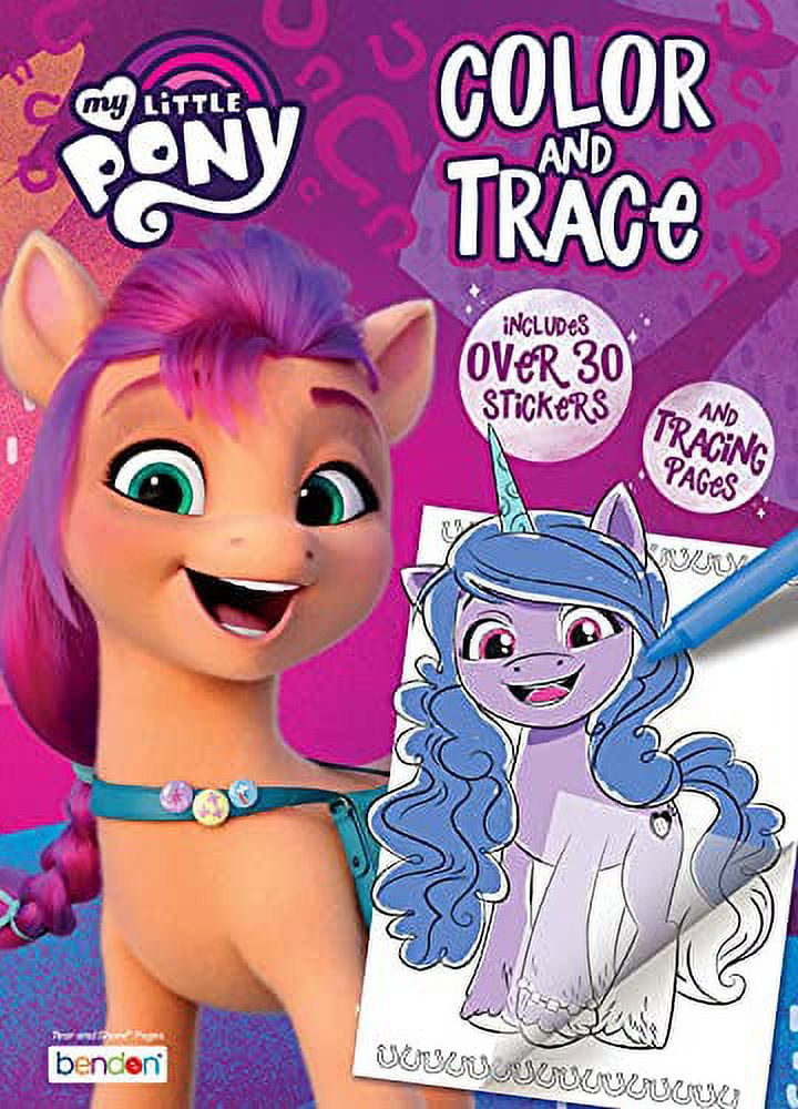 My Little Pony 48 Page Color and Trace Coloring Book with 8 Tracing ...