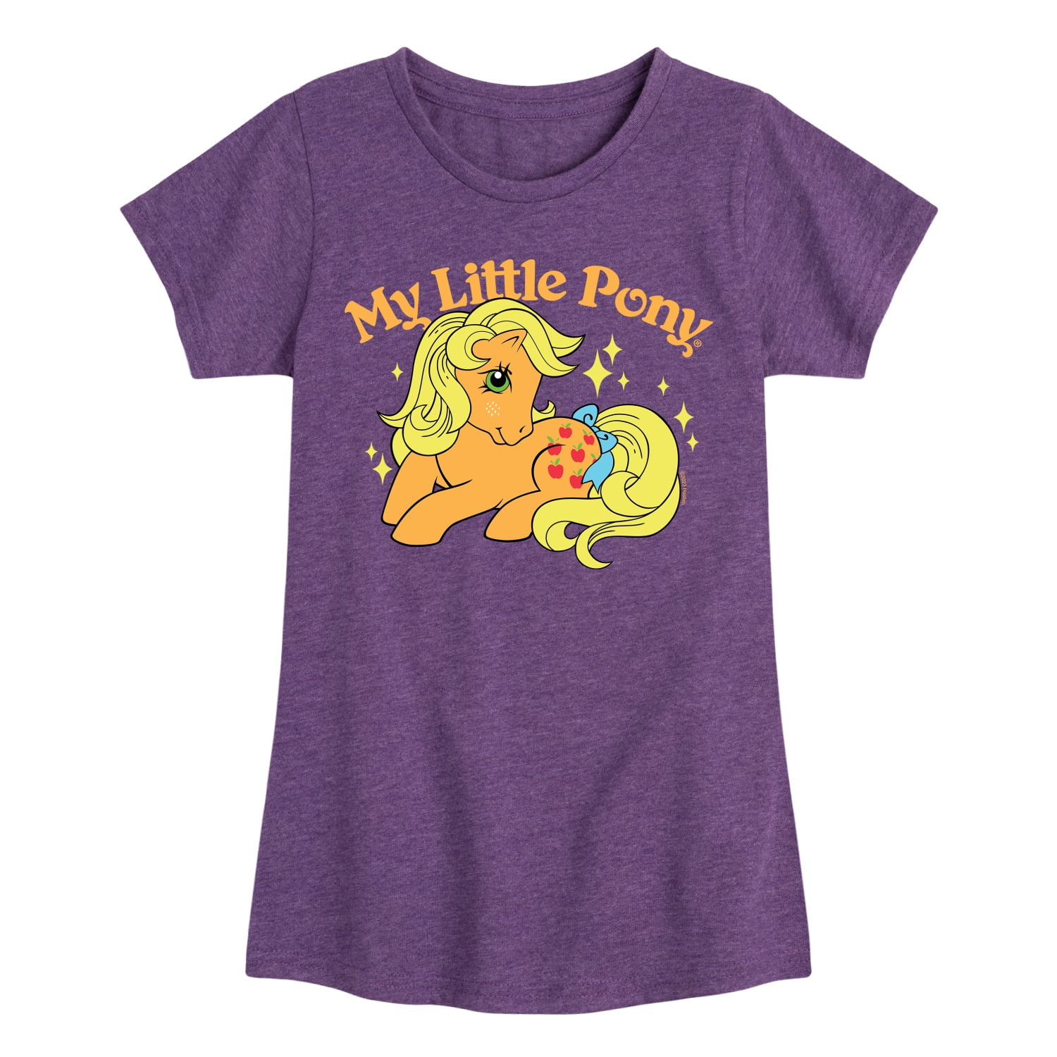 My Little Pony - Applejack Logo - Girls Fitted Short Sleeve Tee ...