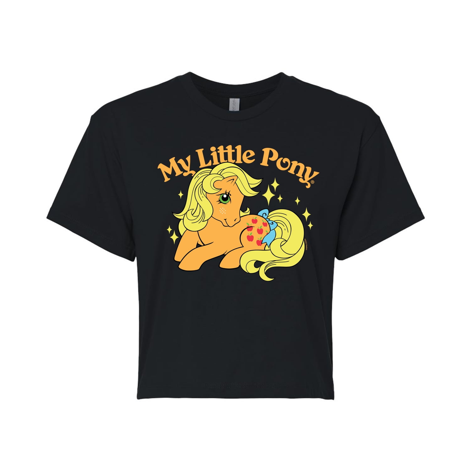 My Little Pony - Applejack Logo - Junior's Cropped Tee - Walmart.com