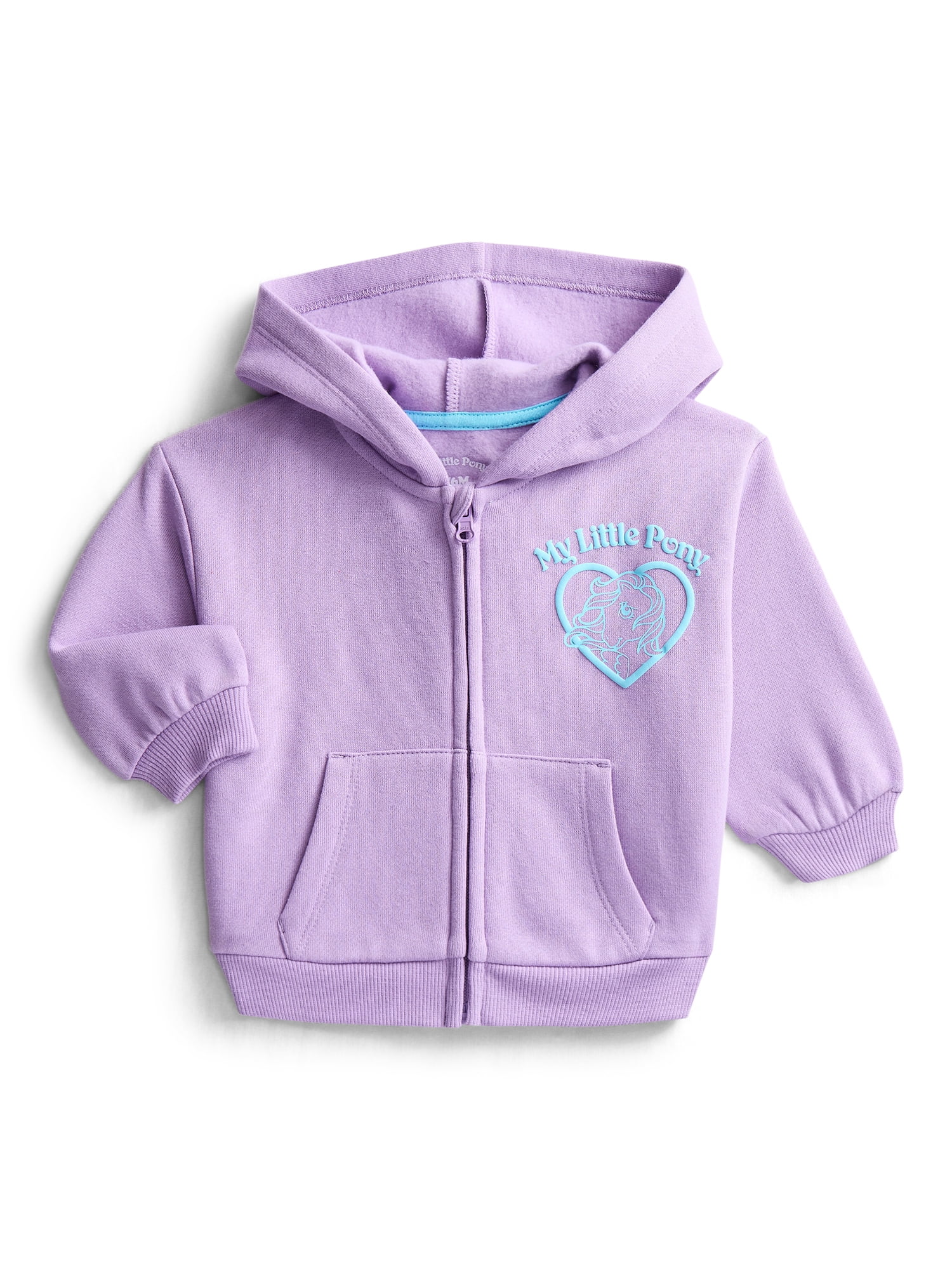 My Little Pony Baby Girls' Full Zip Graphic Hoodie, Sizes 0/3M-6/9M ...