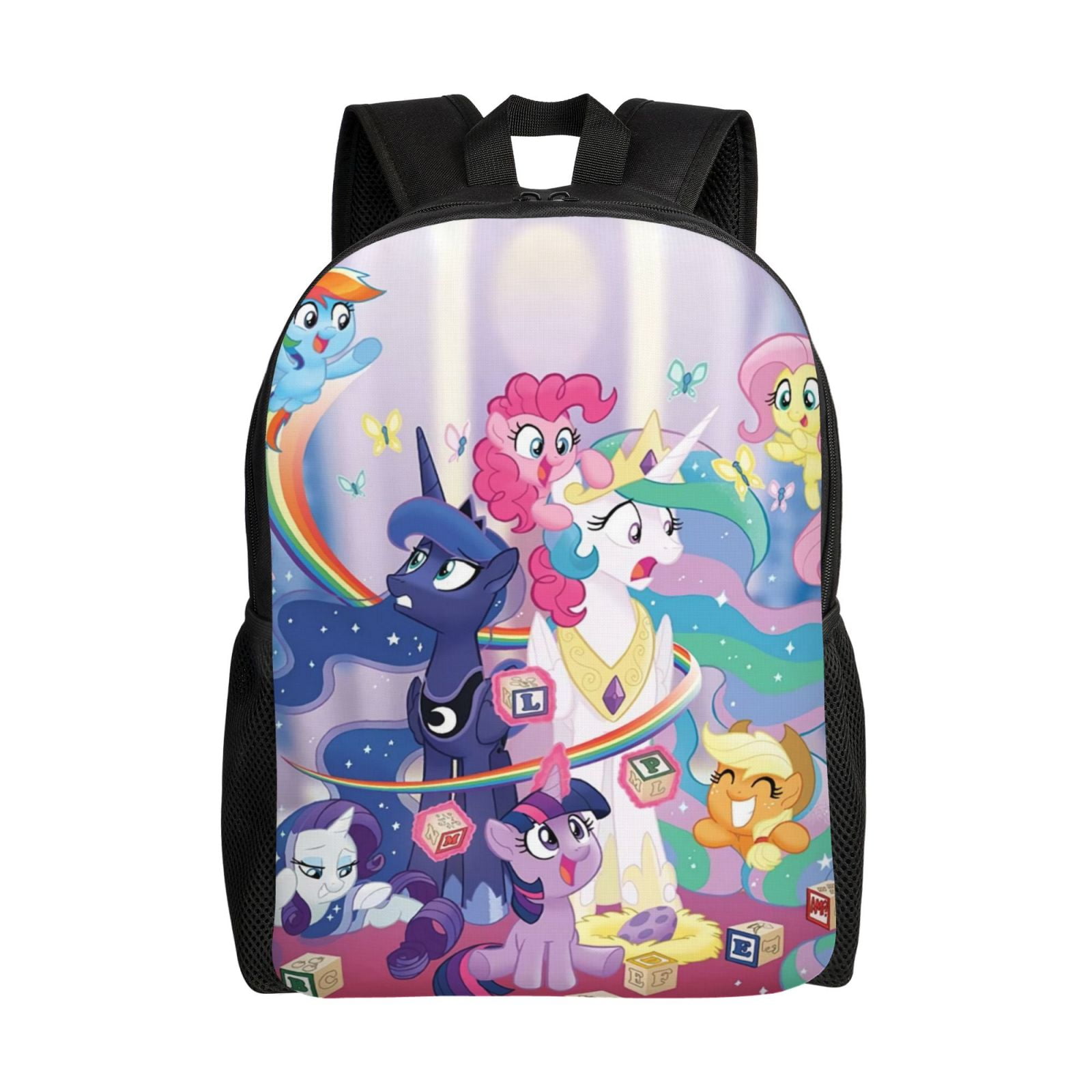 My Little Pony Backpack, 3D Printed Cartoon Laptop Bag Bookbag ...