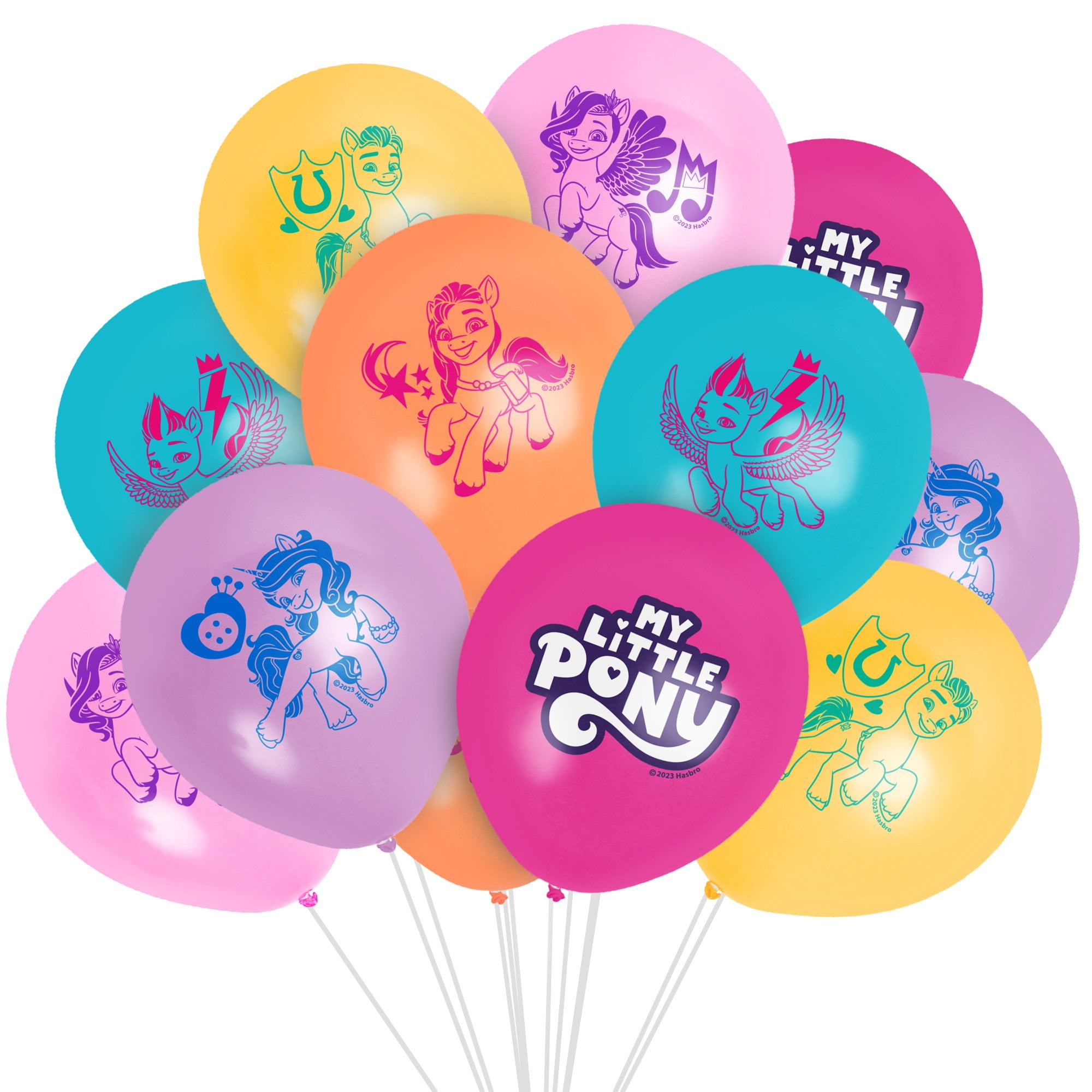 My Little Pony Balloon Bouquet 24 Pack - My Little Pony Party Supplies ...
