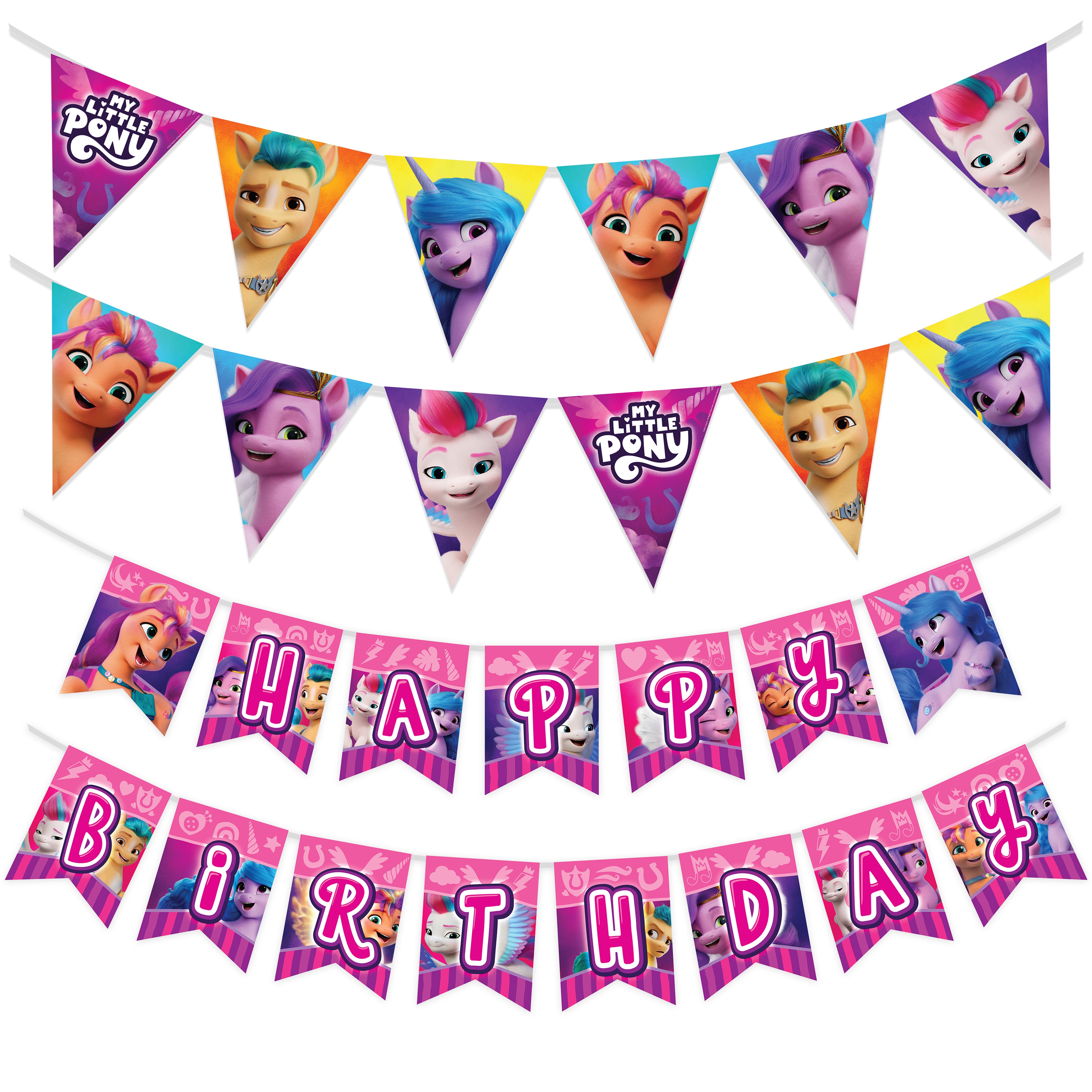 My Little Pony Banner & My Little Pony Pennants Kit - Walmart.com