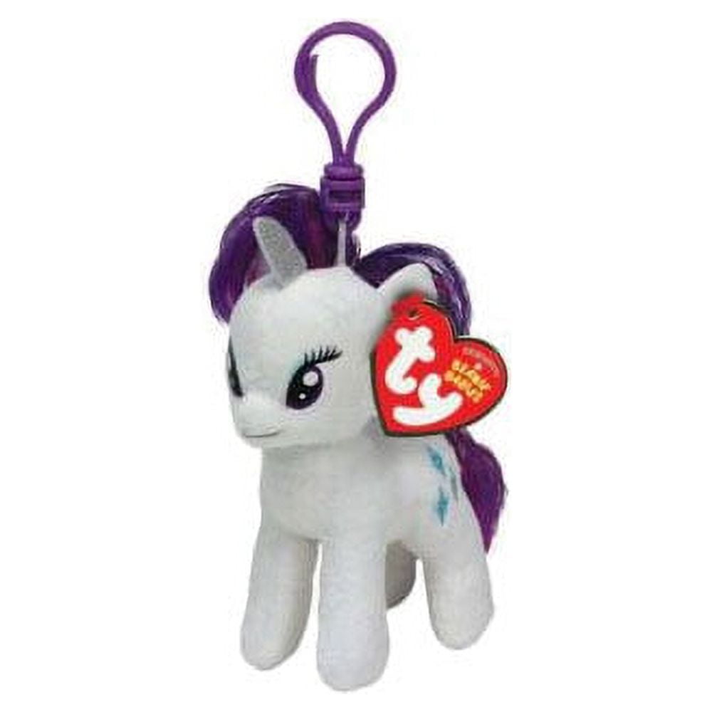 My Little Pony Beanie Babies Rarity Clip Plush - Walmart.com