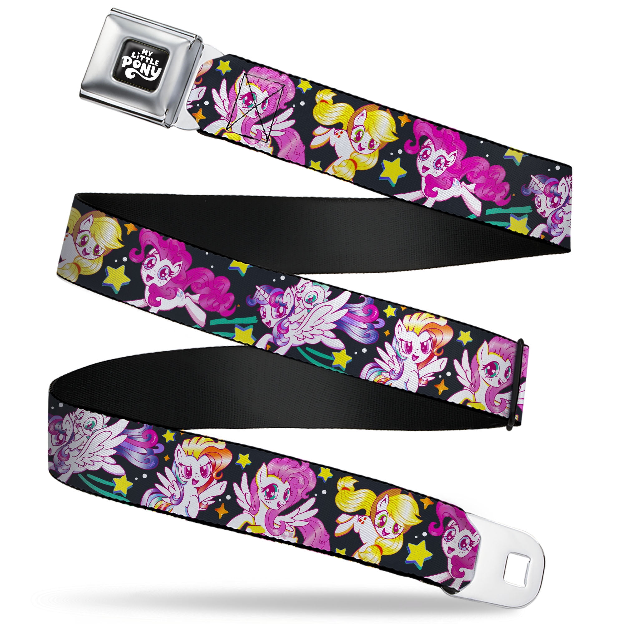 My Little Pony Belt, Seatbelt Buckle Belt, My Little Pony Five Retro ...