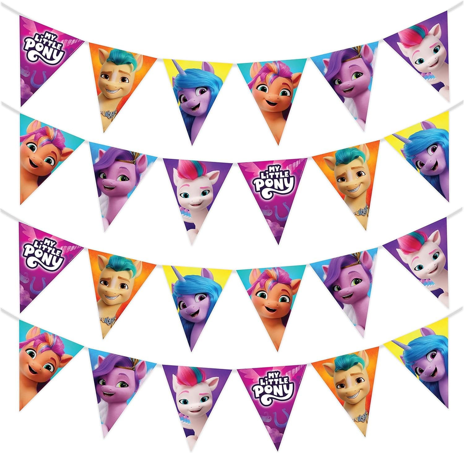My Little Pony Birthday Banner Pennant 2 Pack - My Little Pony Party ...