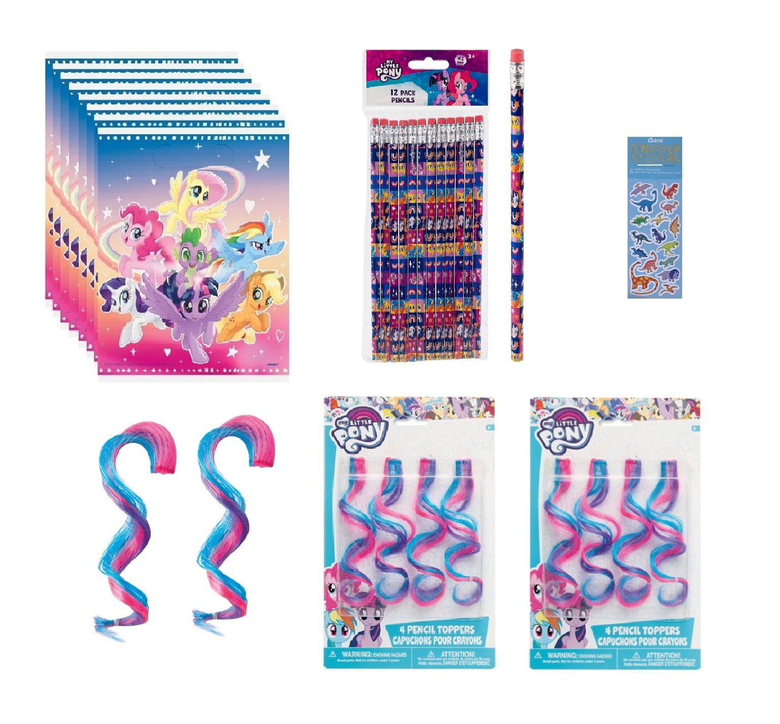 My Little Pony Birthday Party Favors Supplies Bundle includes 8 Loot ...