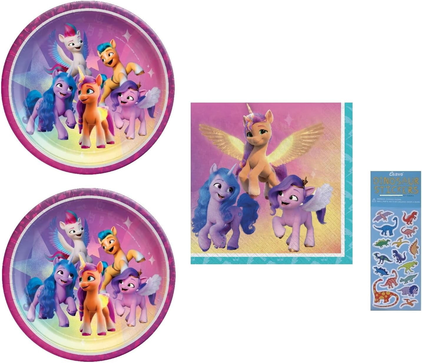 My Little Pony Birthday Party Supplies Bundle Includes 16 Party Paper ...