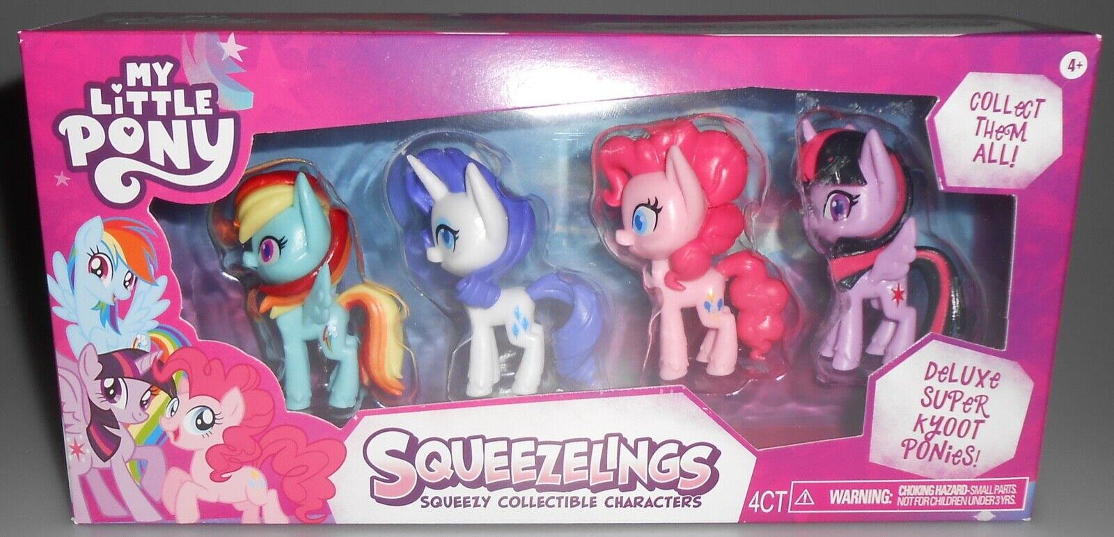 Hasbro My Little Pony Squeezelings Collection - Set of 4 Action Figures ...