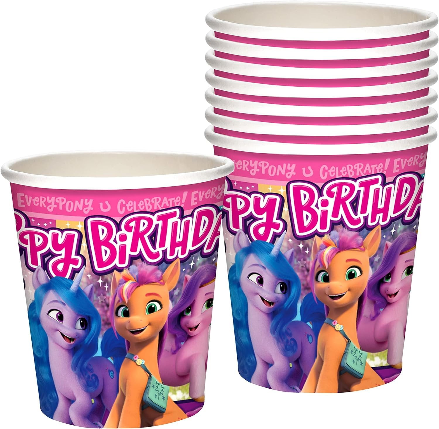 My Little Pony Cups 8 Count - My Little Pony Party Supplies - Walmart.com