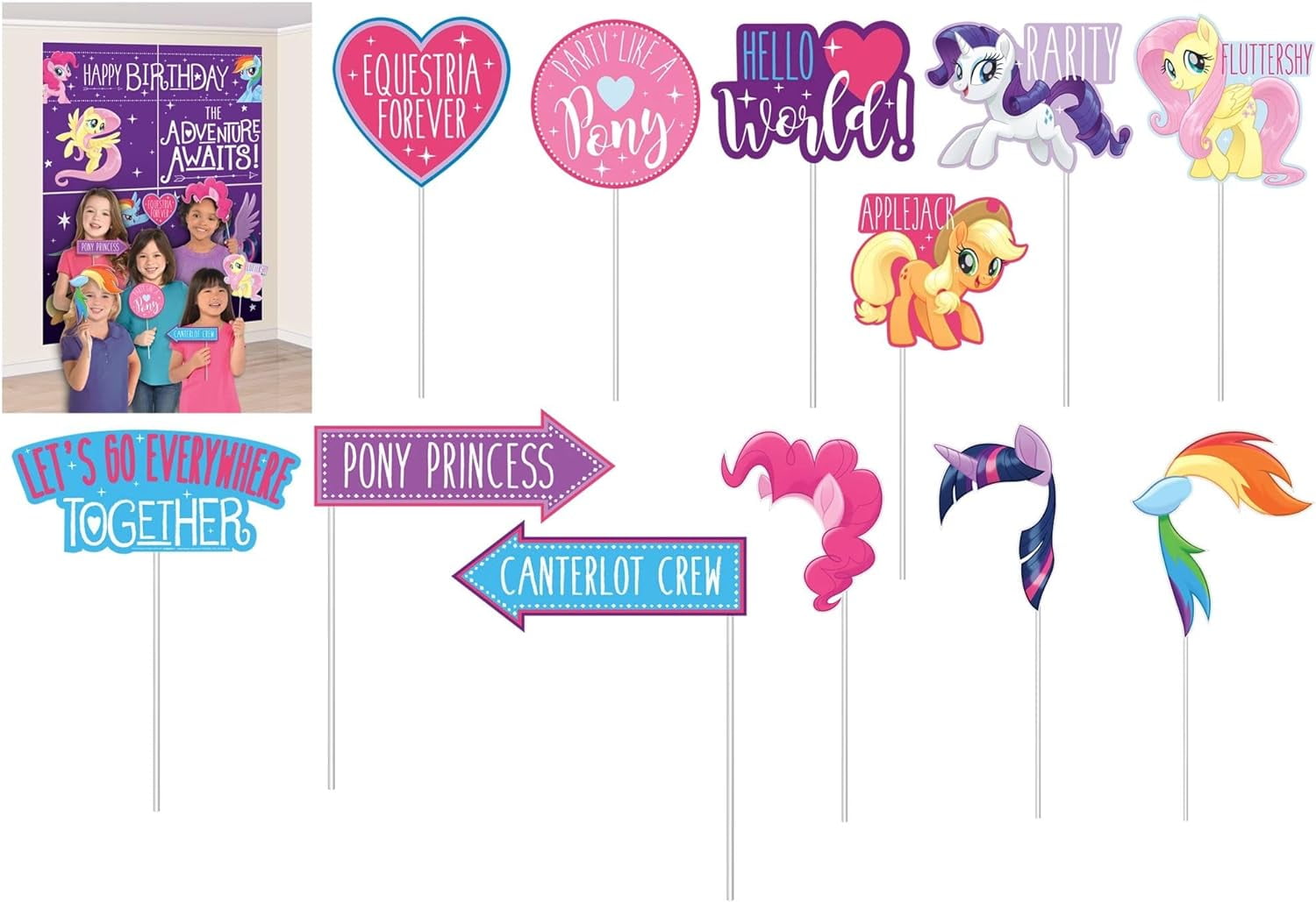 My Little Pony Friendship Adventures Birthday Party Scene Setters w ...