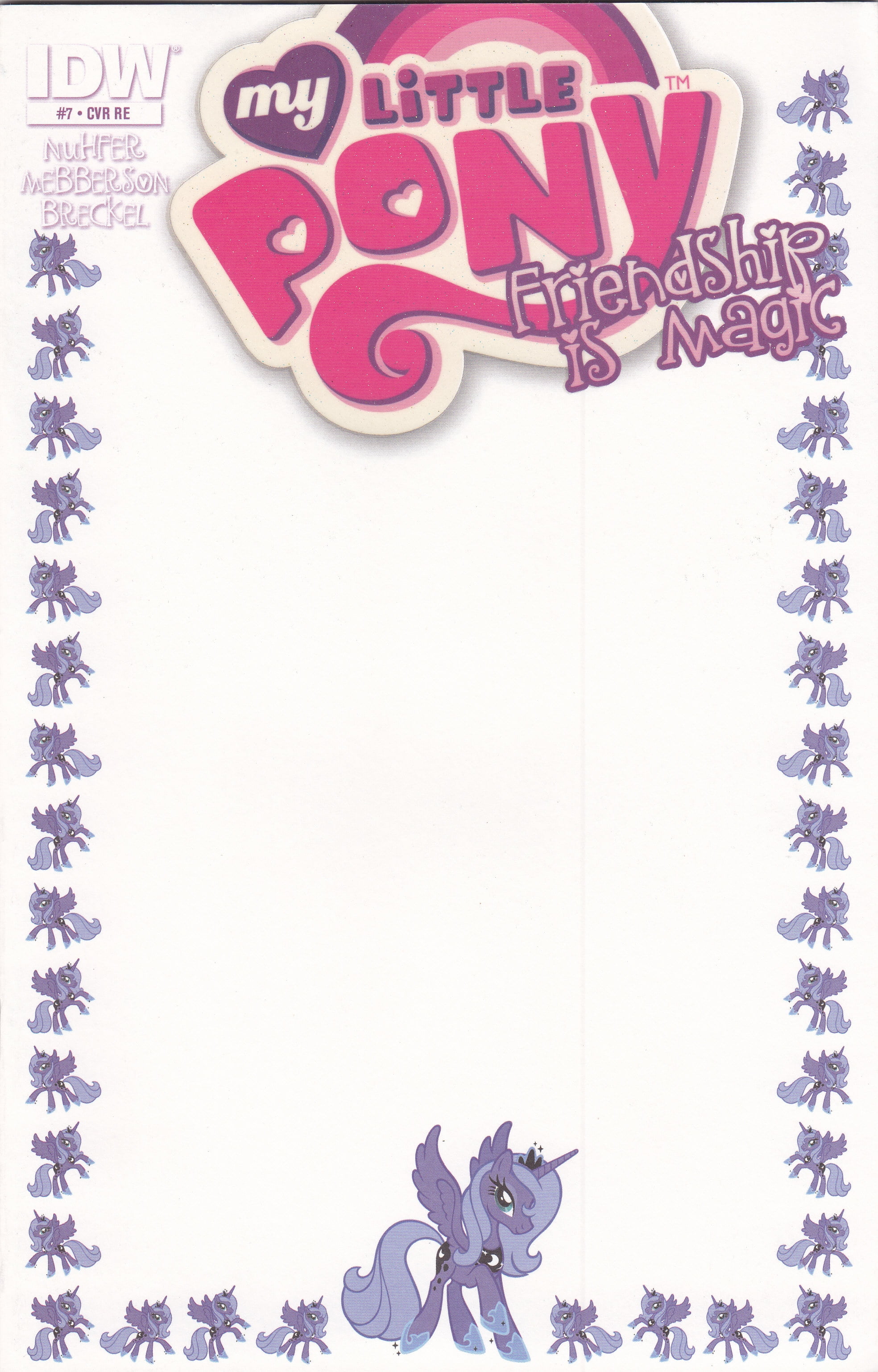 My Little Pony: Friendship Is Magic #7D VF ; IDW Comic Book - Walmart.com