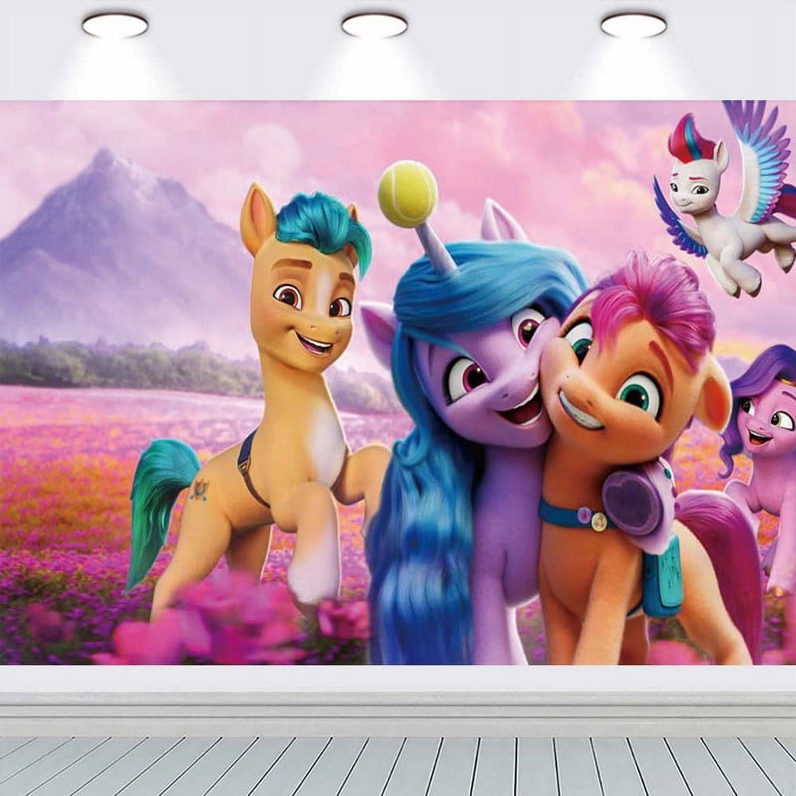 My Little Pony Friendship Is Magic Birthday Banner Backdrop Background ...