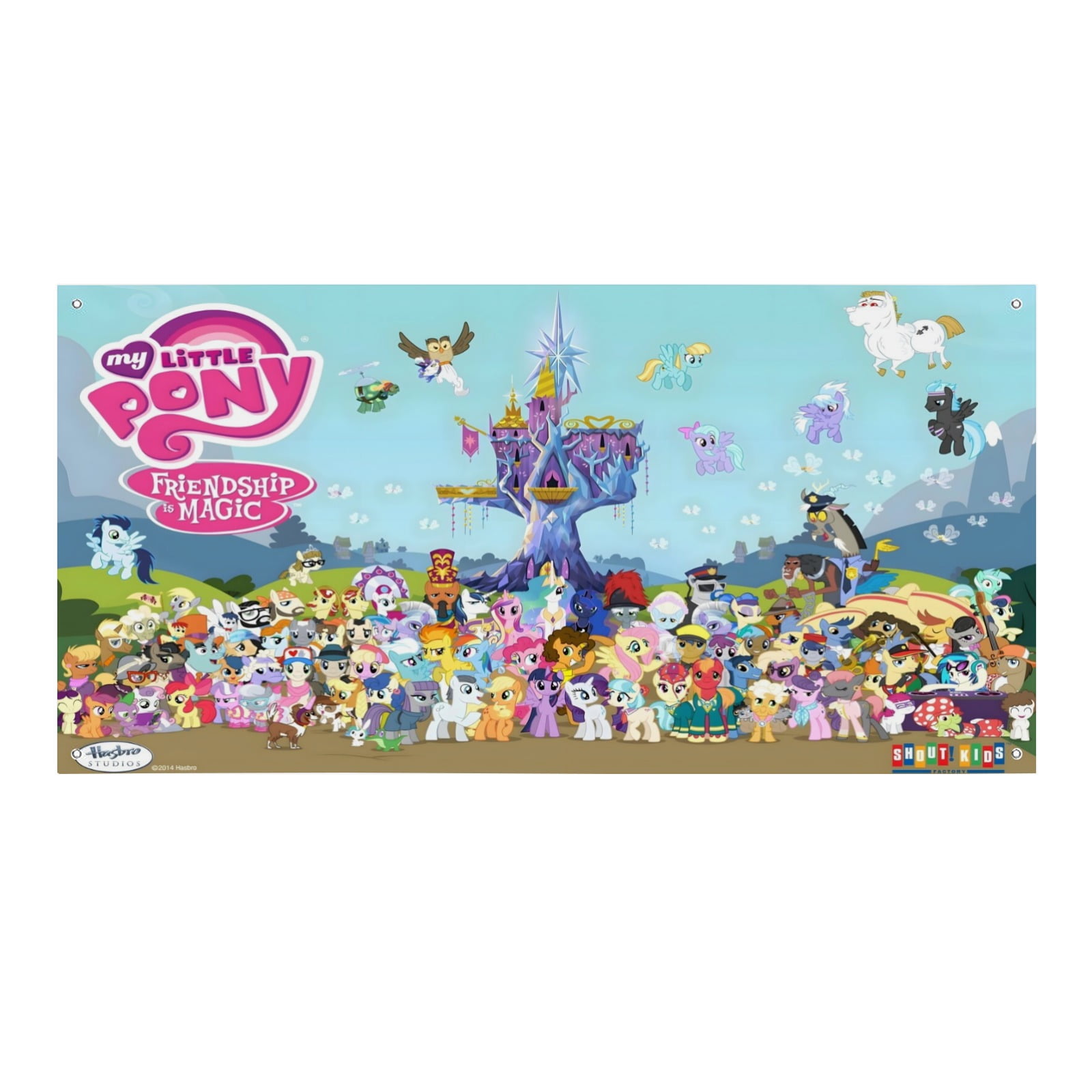 My Little Pony Friendship Is Magic-Theme Backdrops Banner Birthday ...