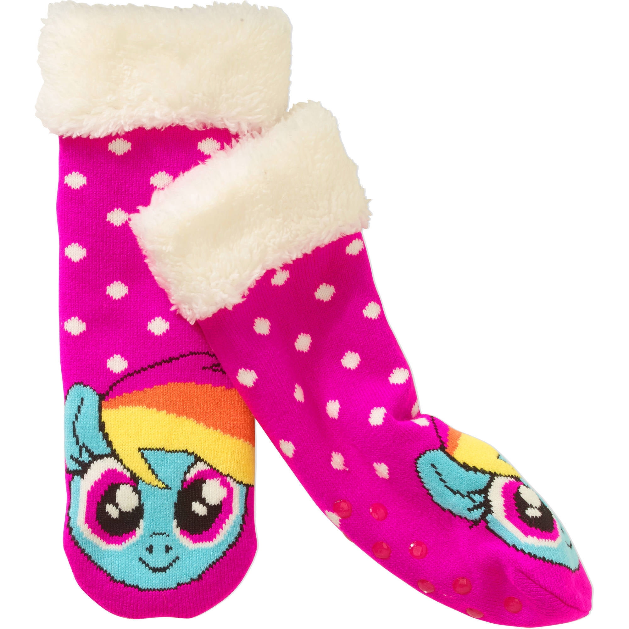 My Little Pony Fuzzy Babba Slipper Socks, 1 Pack (Little Girls & Big ...
