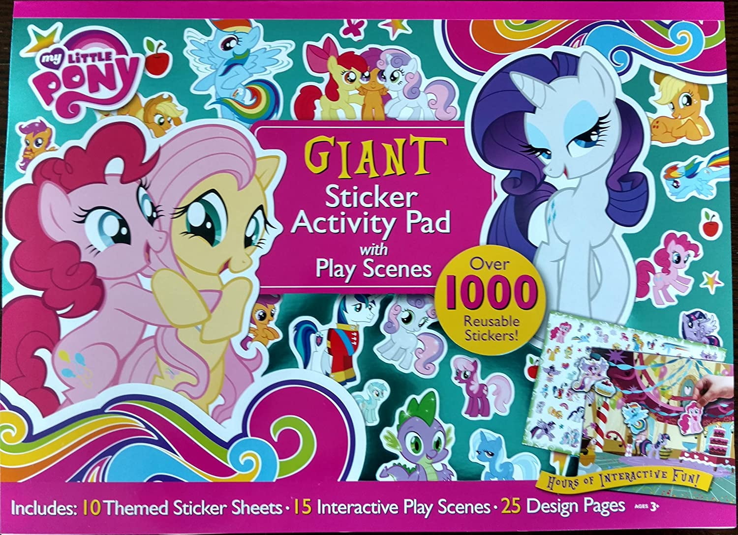 My Little Pony GIANT Sticker Activity Pad with Play Scenes - Walmart.com