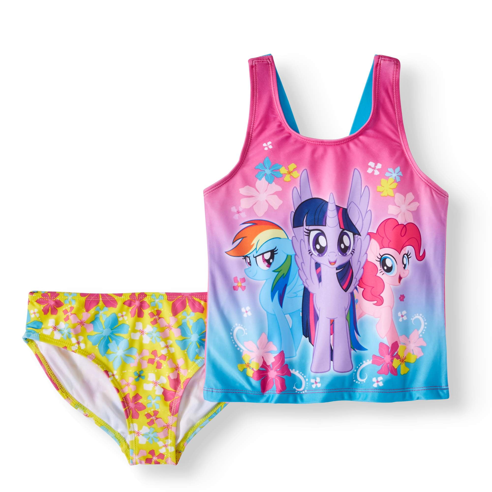 My Little Pony Girls' 2 Piece Swimsuit - Walmart.com