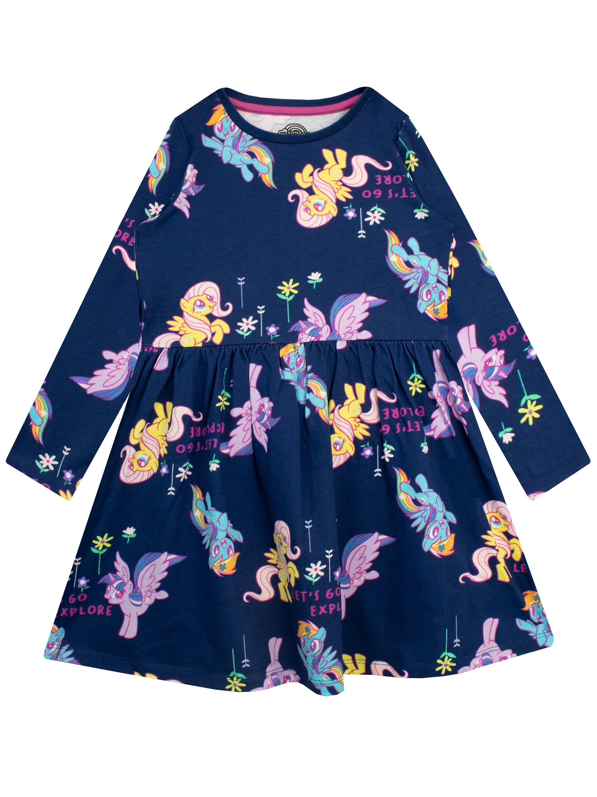 My Little Pony Girls' Unicorn Ponies Dress, Sparkle Clothes, Kids ...
