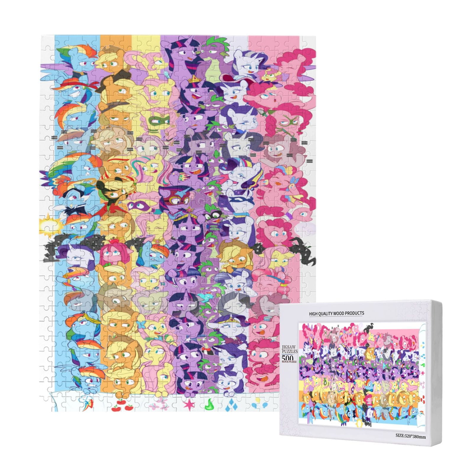 My Little Pony Jigsaw Puzzle 300 500 1000 Piece Colorful Puzzles Gifts ...