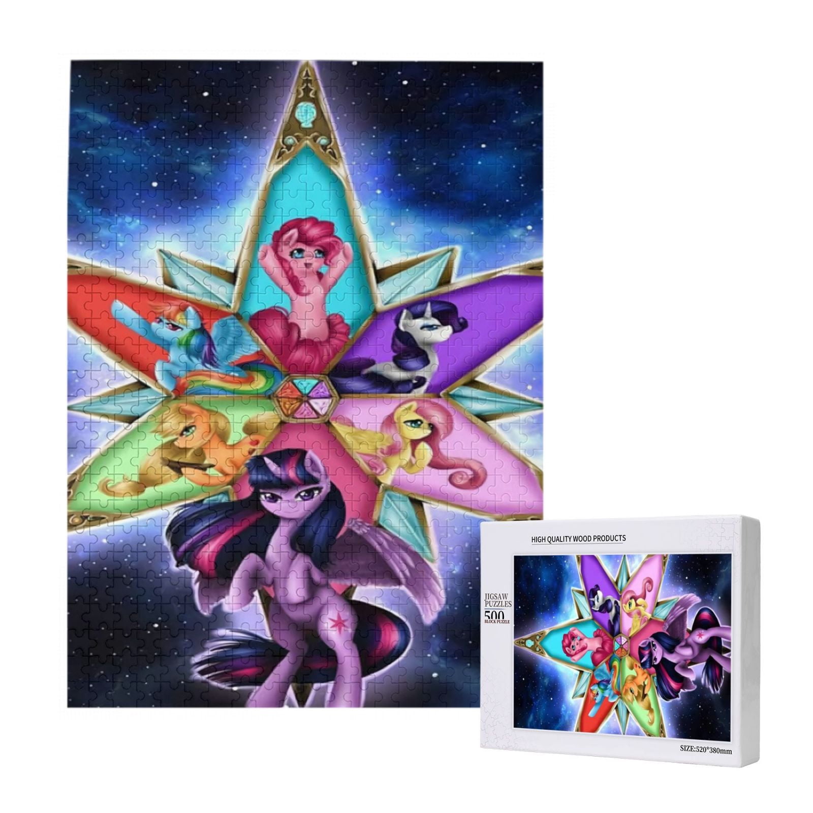 My Little Pony Jigsaw Puzzle 300 500 1000 Piece Colorful Puzzles Gifts ...