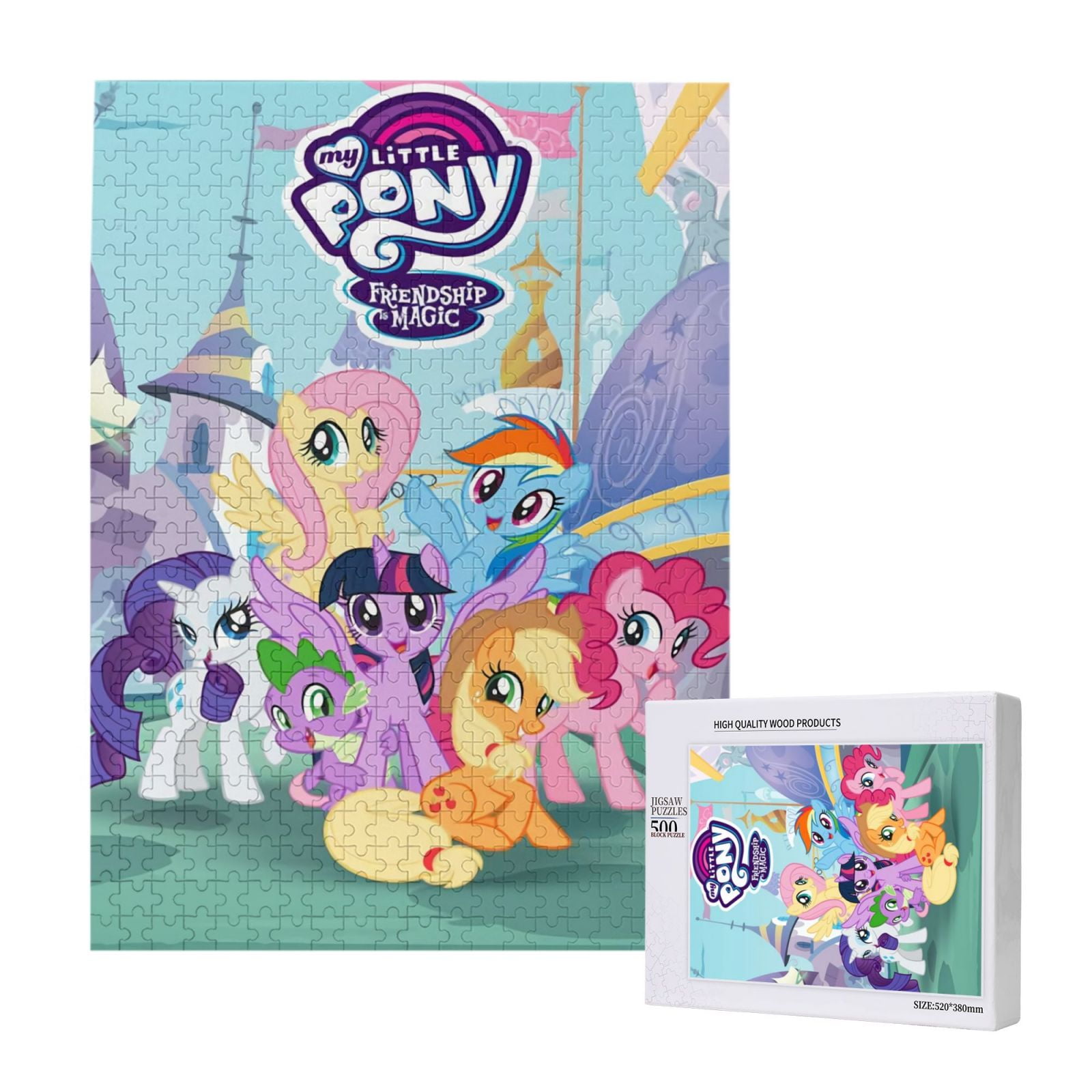 My Little Pony Jigsaw Puzzle 300 500 1000 Piece Colorful Puzzles Gifts ...