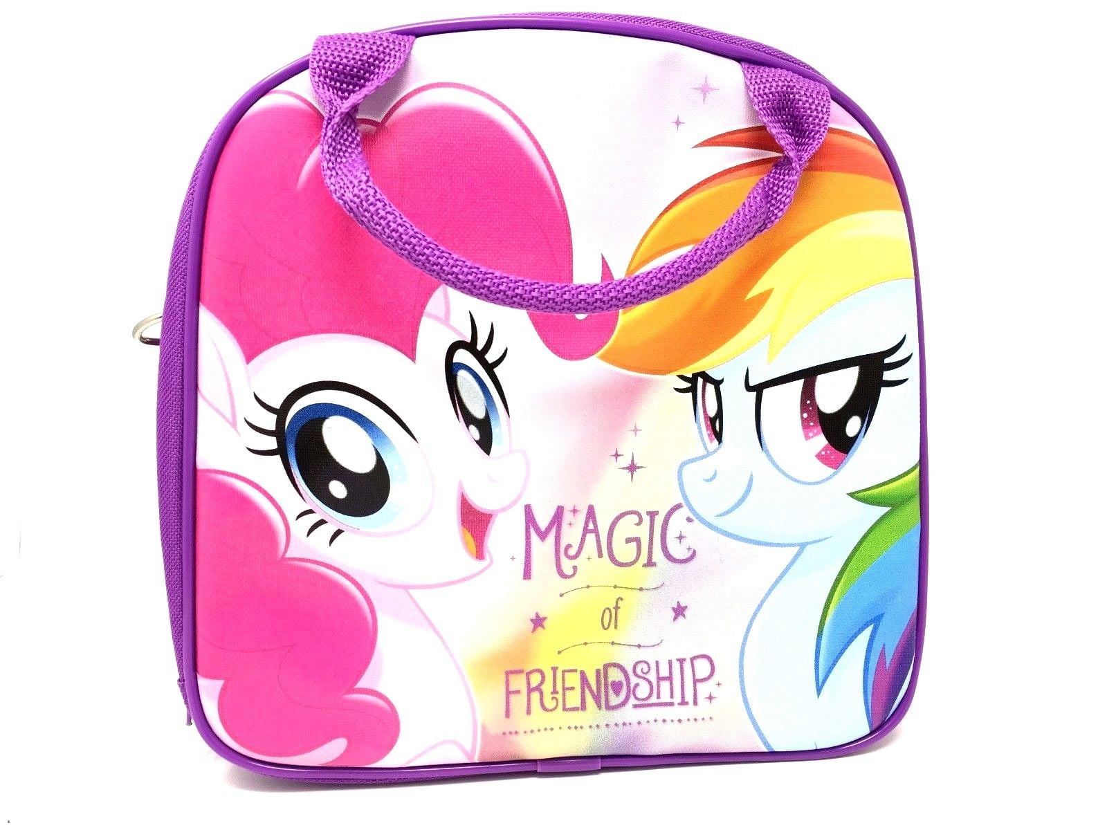My Little Pony Lunch Box Bag with Shoulder Strap and Water Bottle ...
