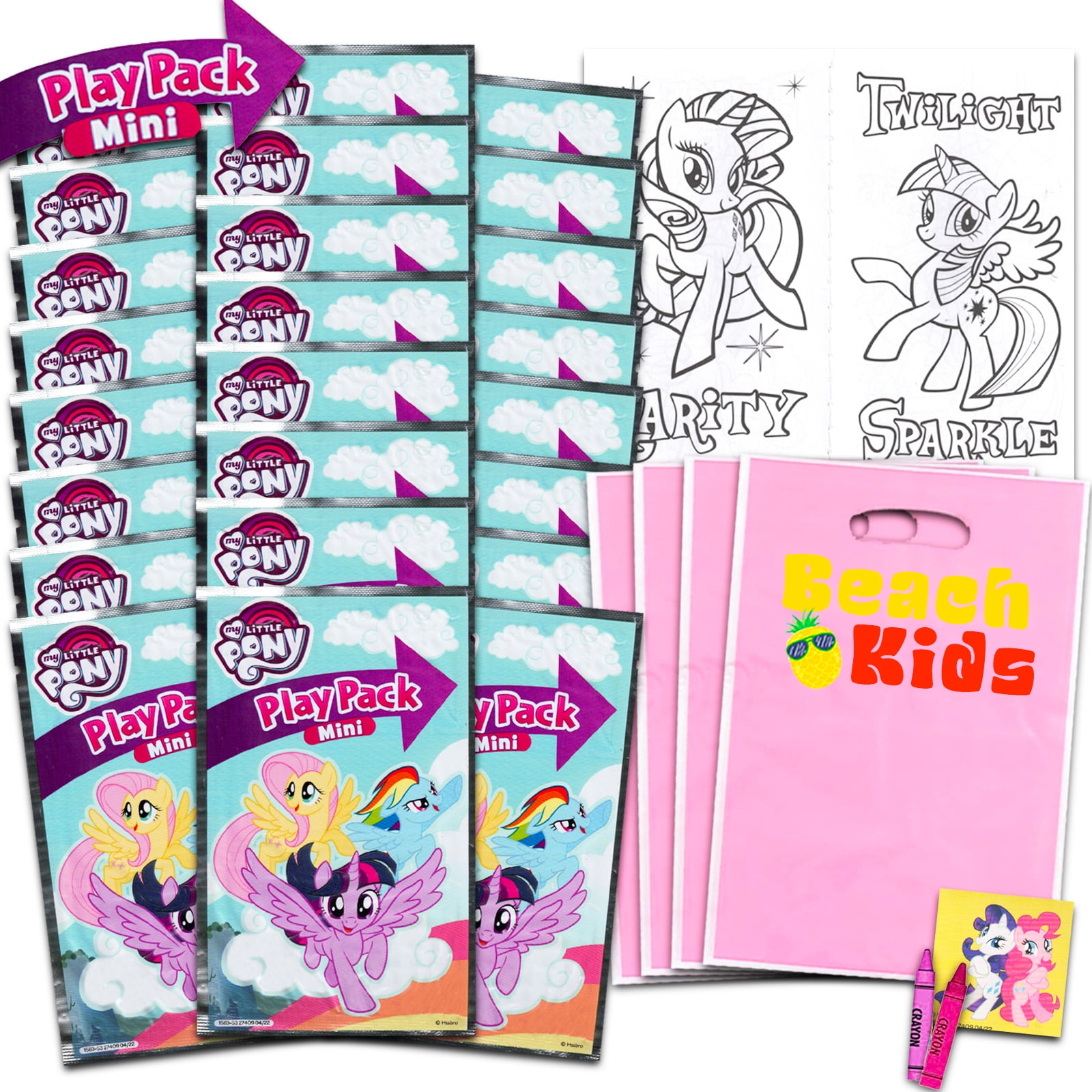 My Little Pony Mini Party Favors Set for Kids - Bundle with 24 Mini MLP ...