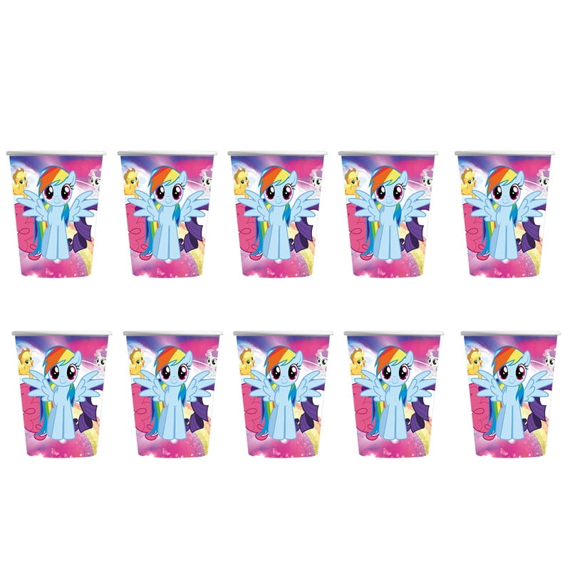 My Little Pony Party Supplies Cups Birthday Tableware Disposable Paper ...