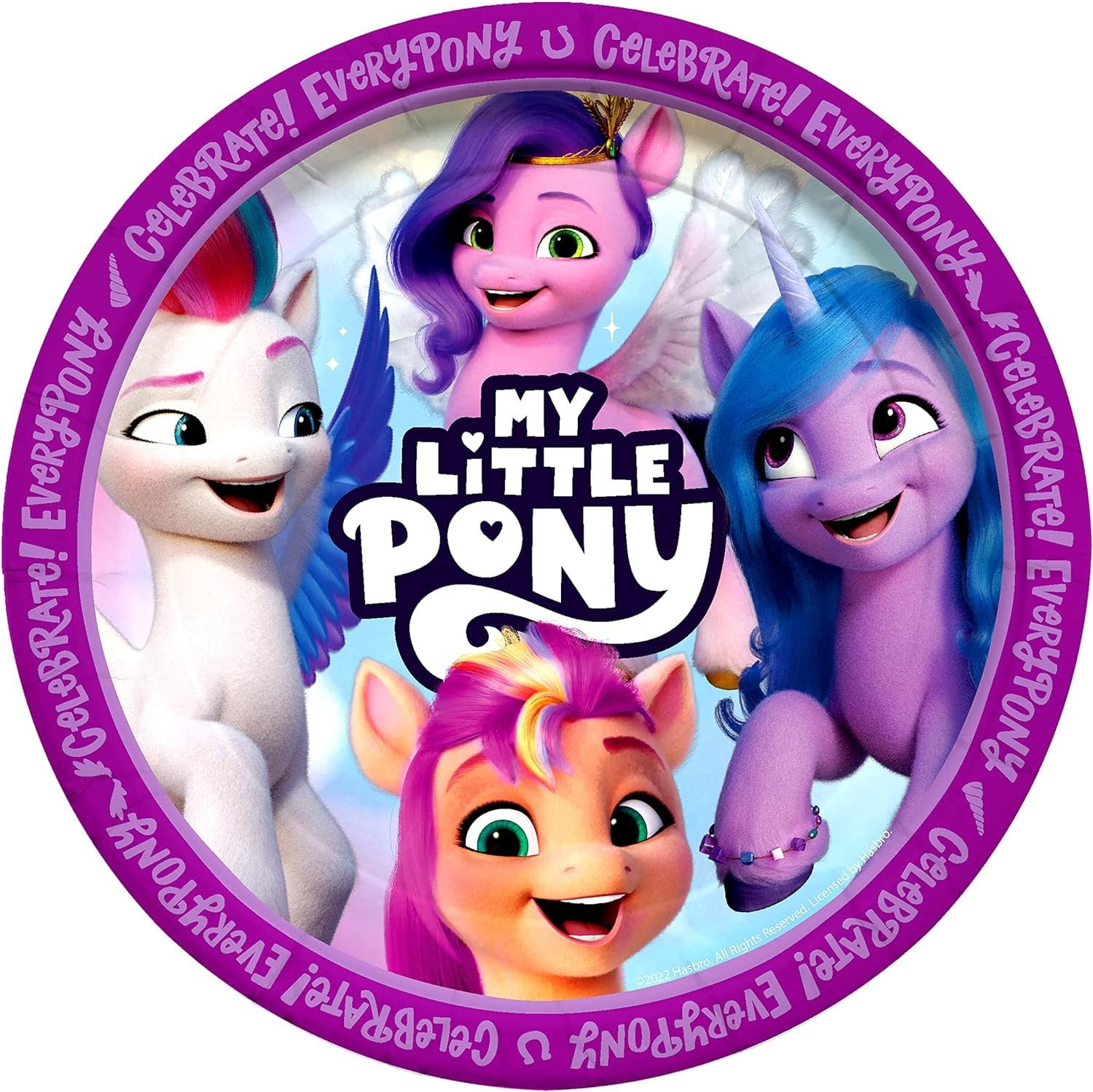 My Little Pony Plates 7in - My Little Pony Party Supplies 8 Count ...