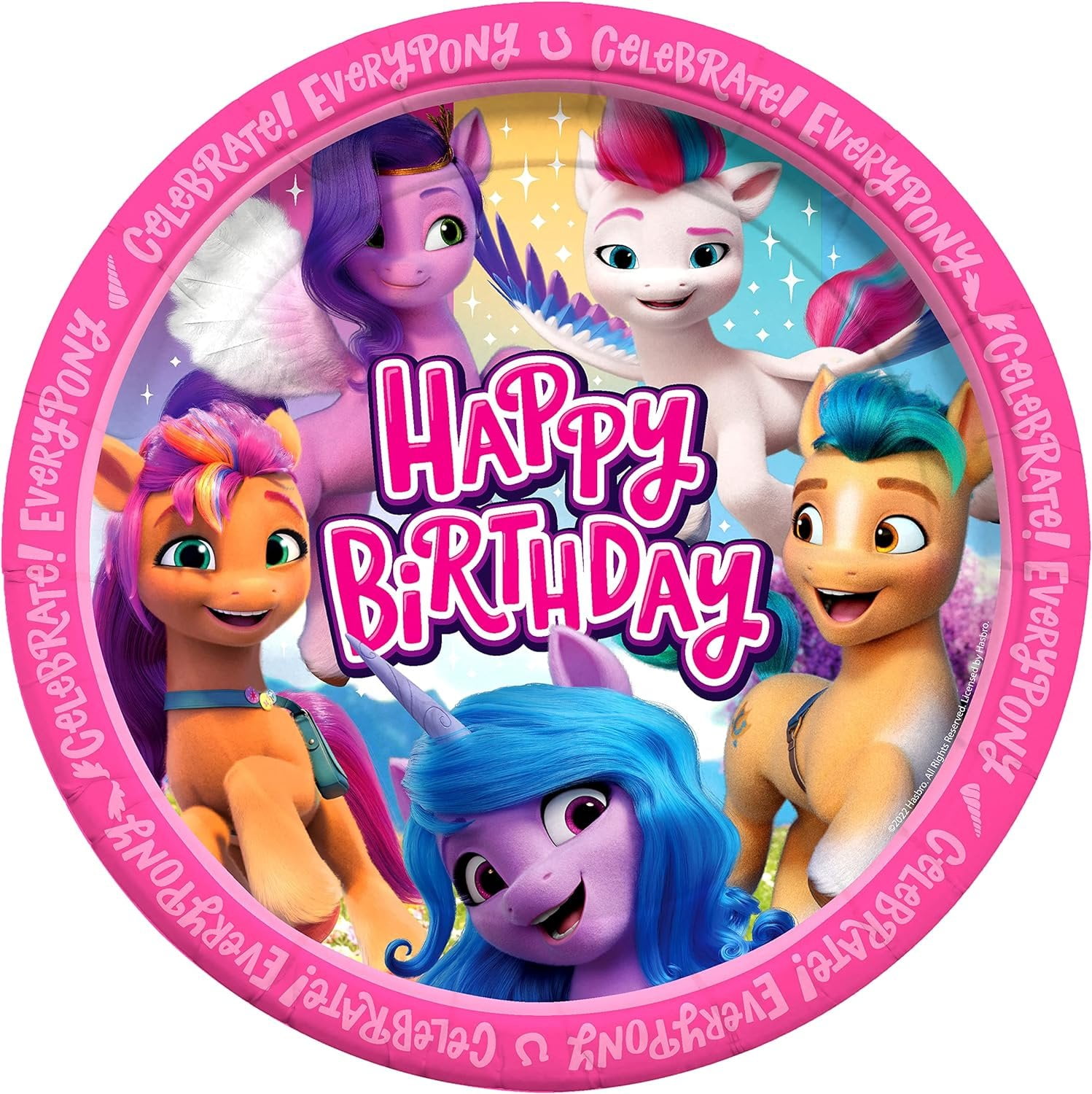 My Little Pony Plates 9in 8 Count - My Little Pony Party Supplies ...
