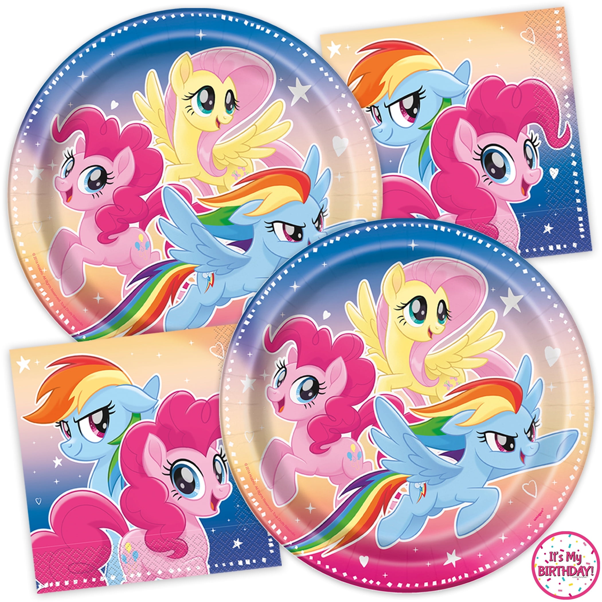 My Little Pony Plates and Napkins for 16 | My Little Pony Birthday ...