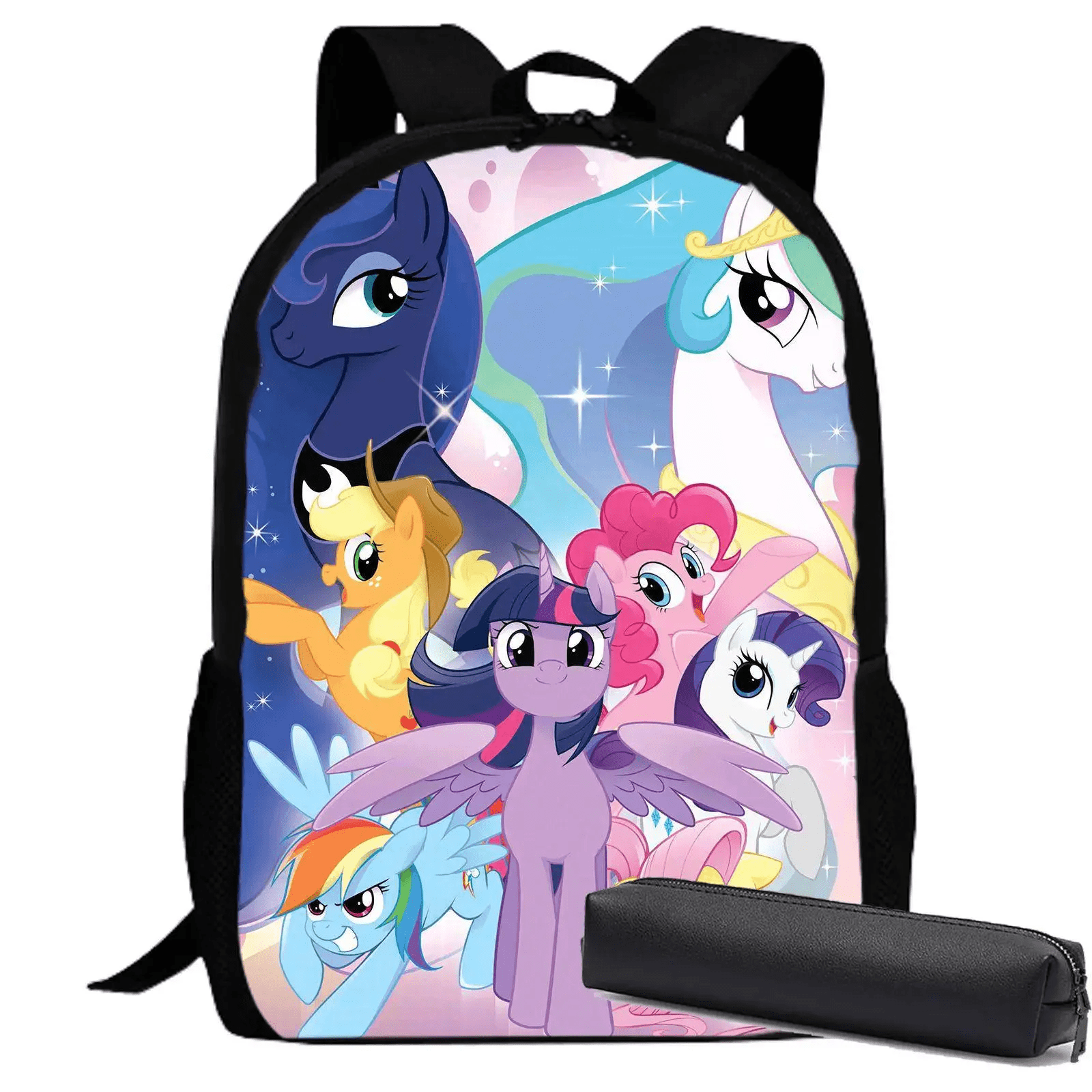 My Little Pony Printed Backpack 17'' Functional School Bag Casual Large ...