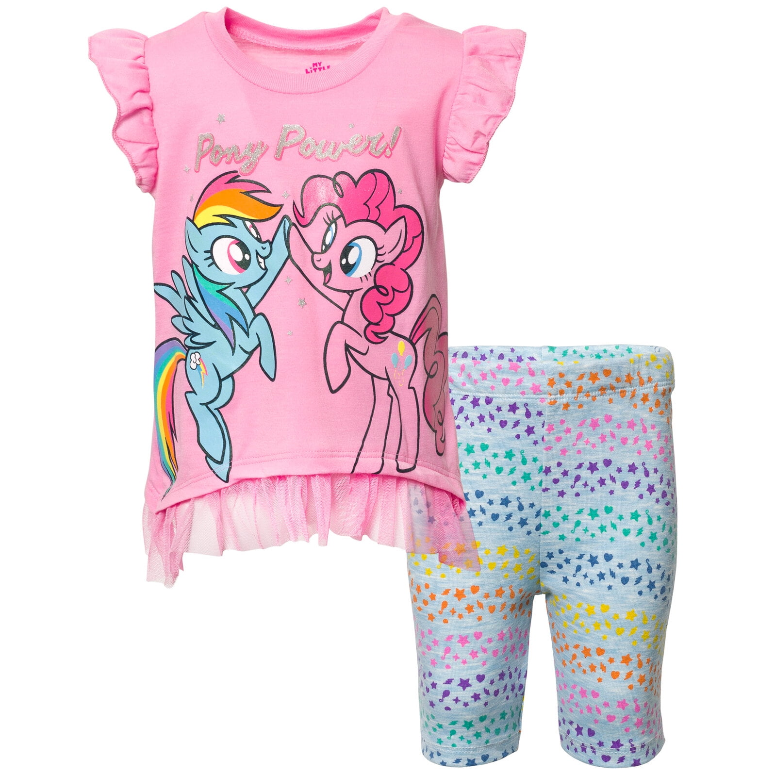 My Little Pony Apparel: Rainbow Dash, Pinkie Pie Girls' T-Shirt & Bike ...