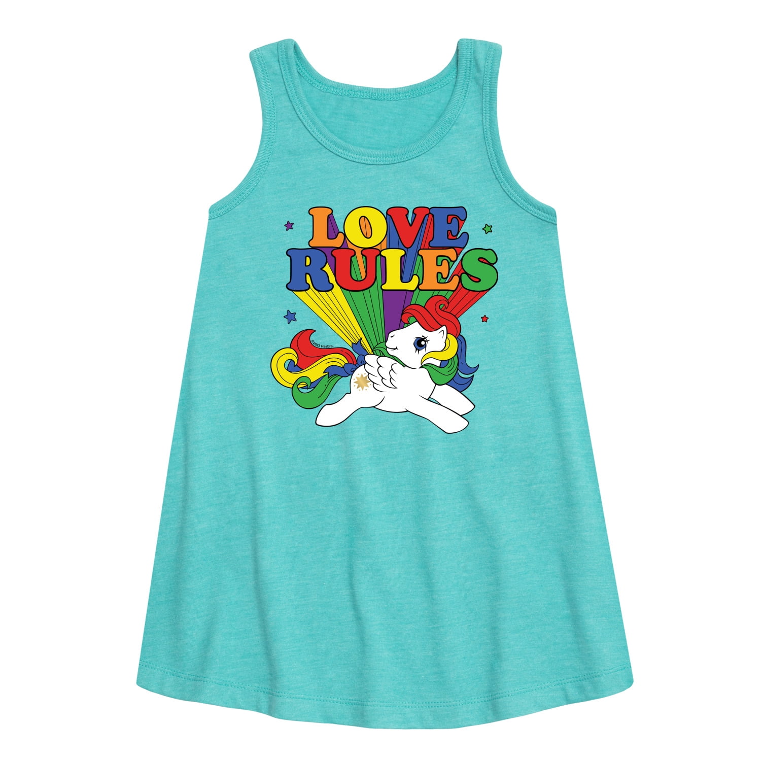My Little Pony - Rainbow Love Rules - Girls Aline Dress - Walmart.com