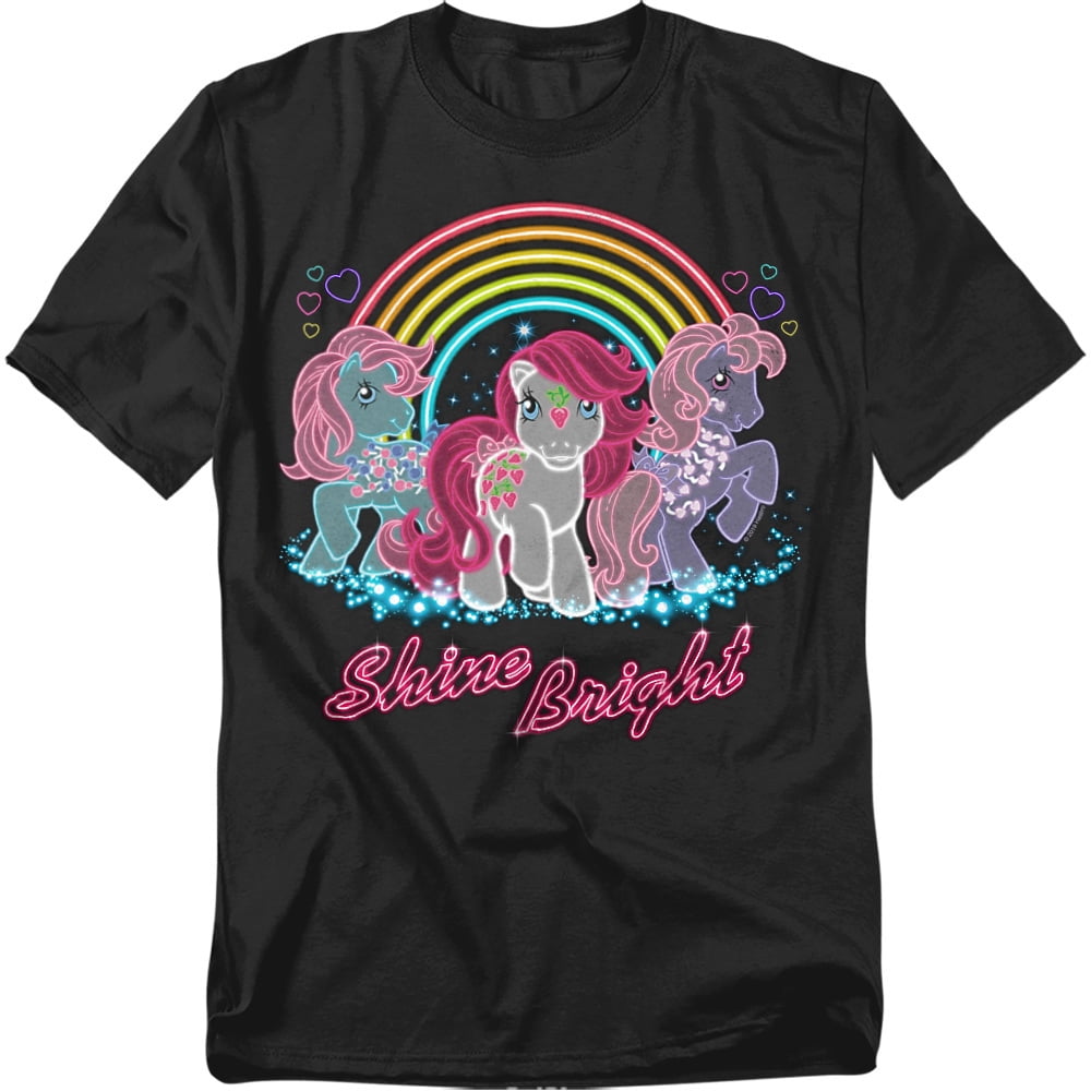 My Little Pony Retro T-Shirt Neon Ponies Unisex Graphic Tee For Men ...