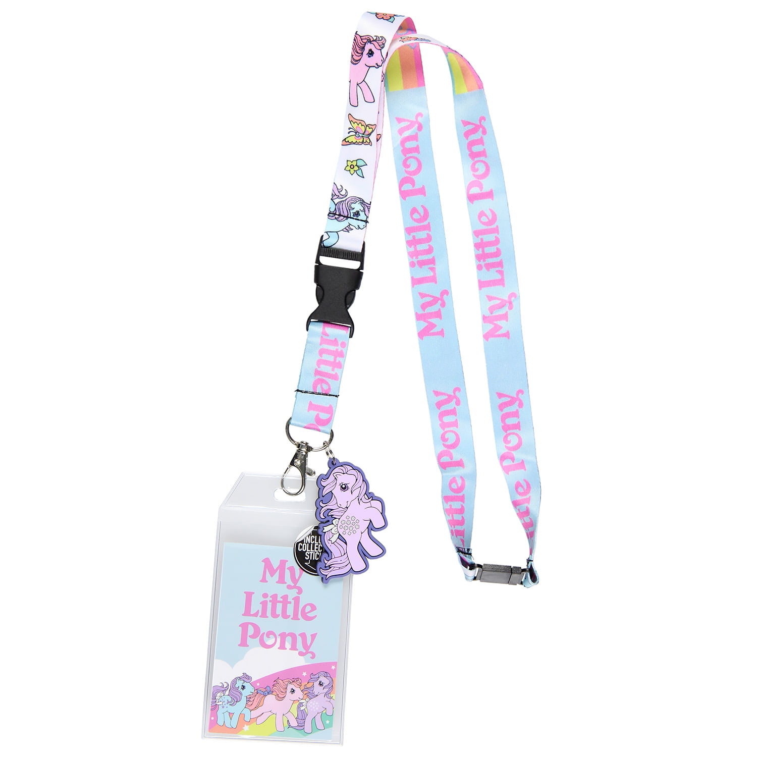My Little Pony Retro Reversible ID Lanyard Badge Holder With Rubber ...